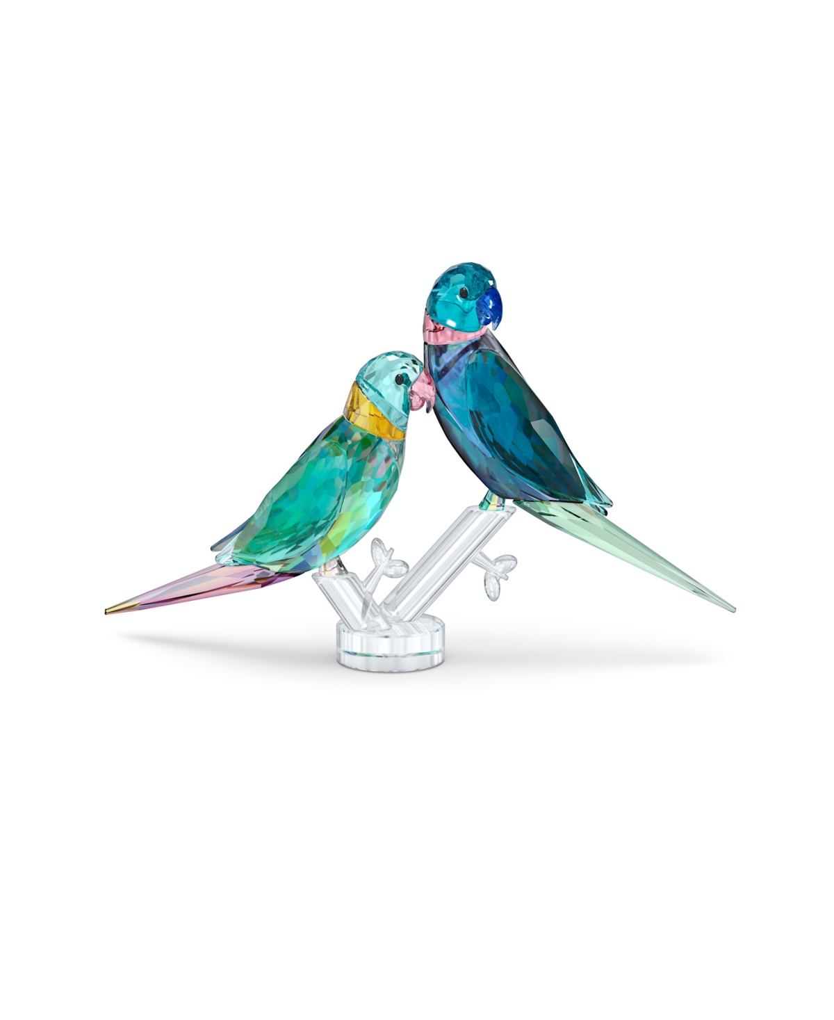 Click here for Swarovski Jungle Beats Parakeet Couple Crystal Fig... prices