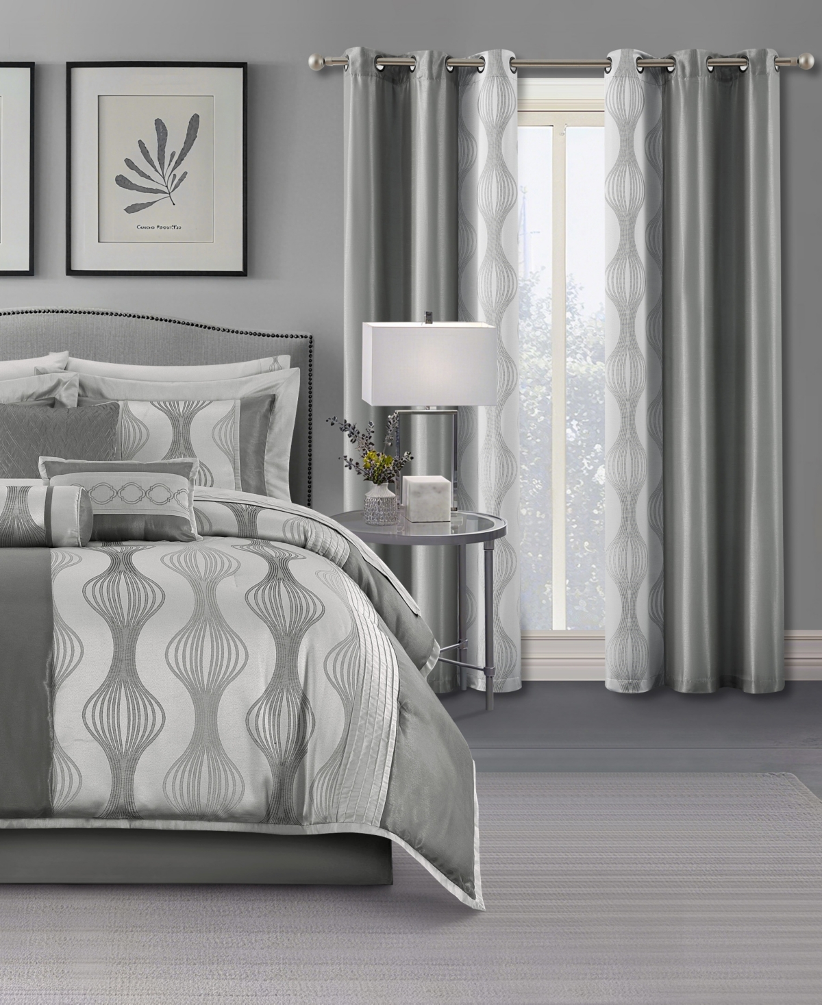 Click here for Stratford Park Kath Geometric 15-Pc. Comforter Set... prices
