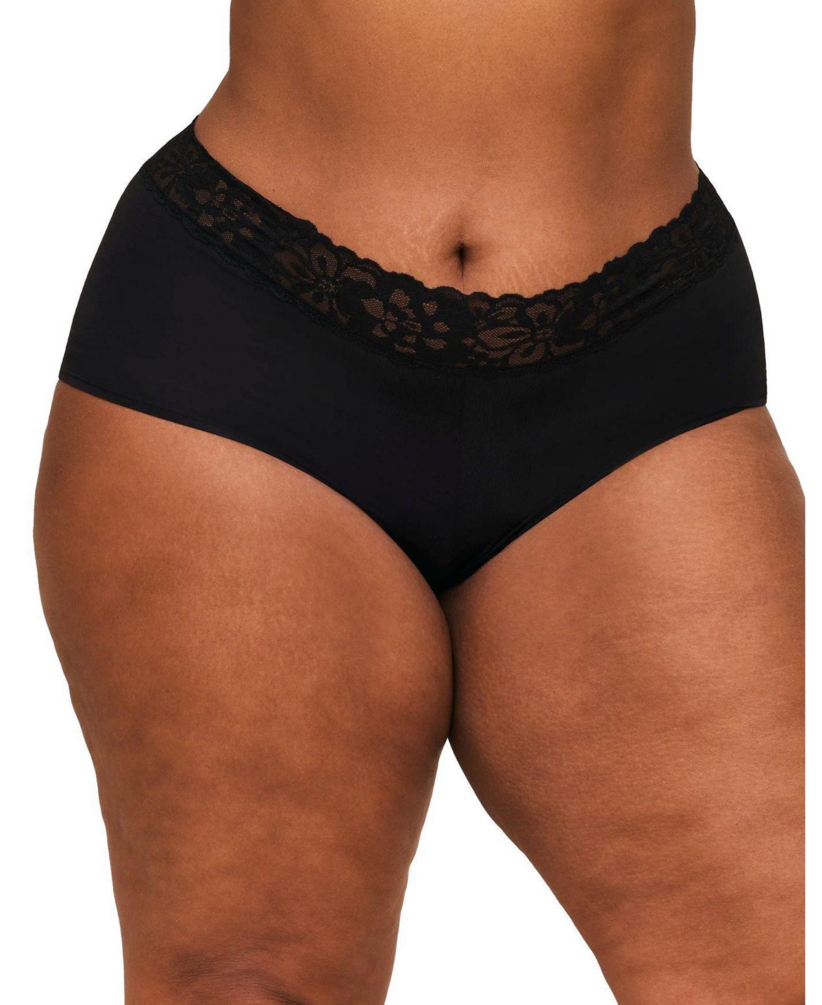 Click here for Adore Me Plus Size Leondre Shortie Panty - Black prices