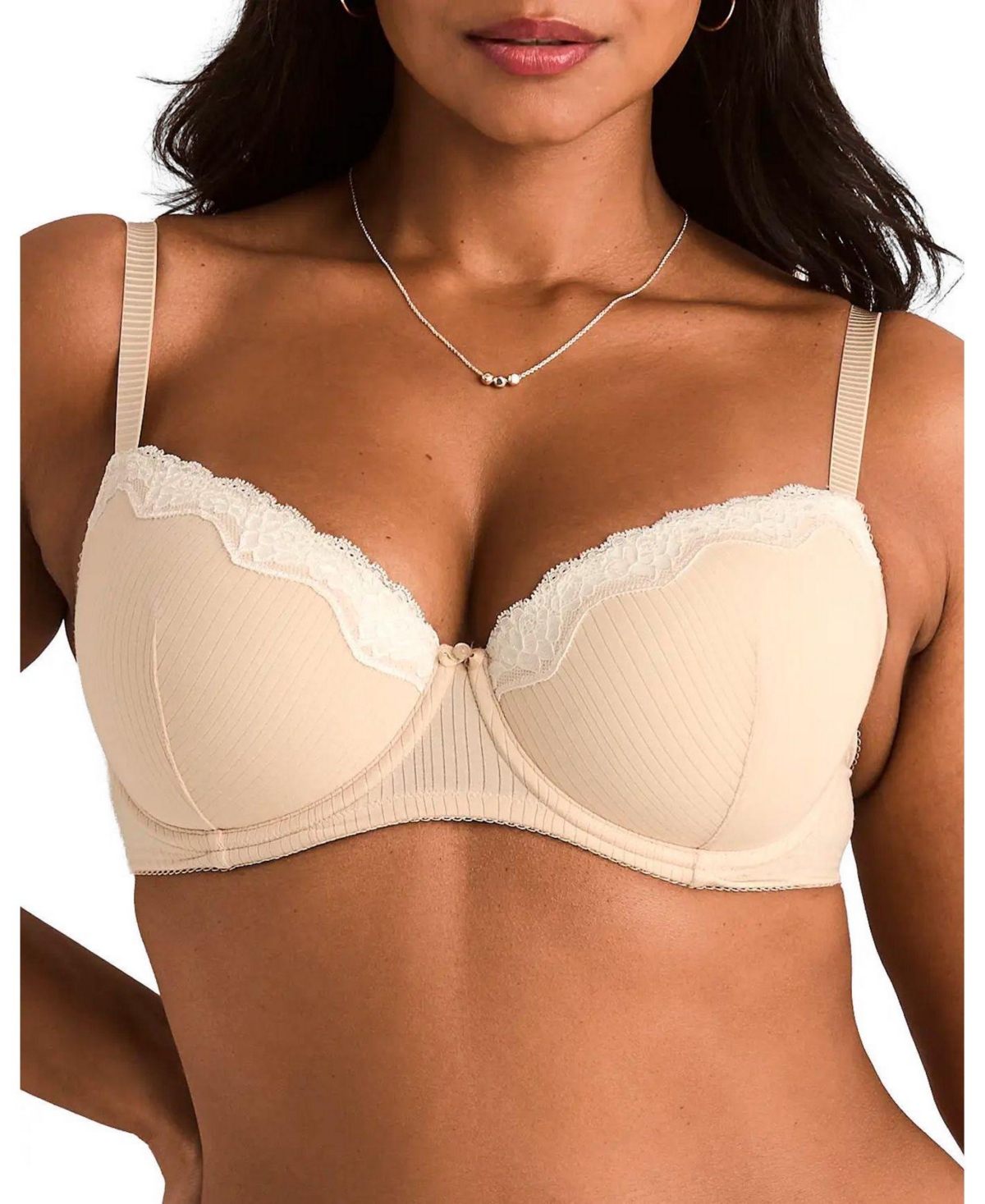 Click here for Adore Me Womens Lilou Contour Demi Bra - Light bei... prices