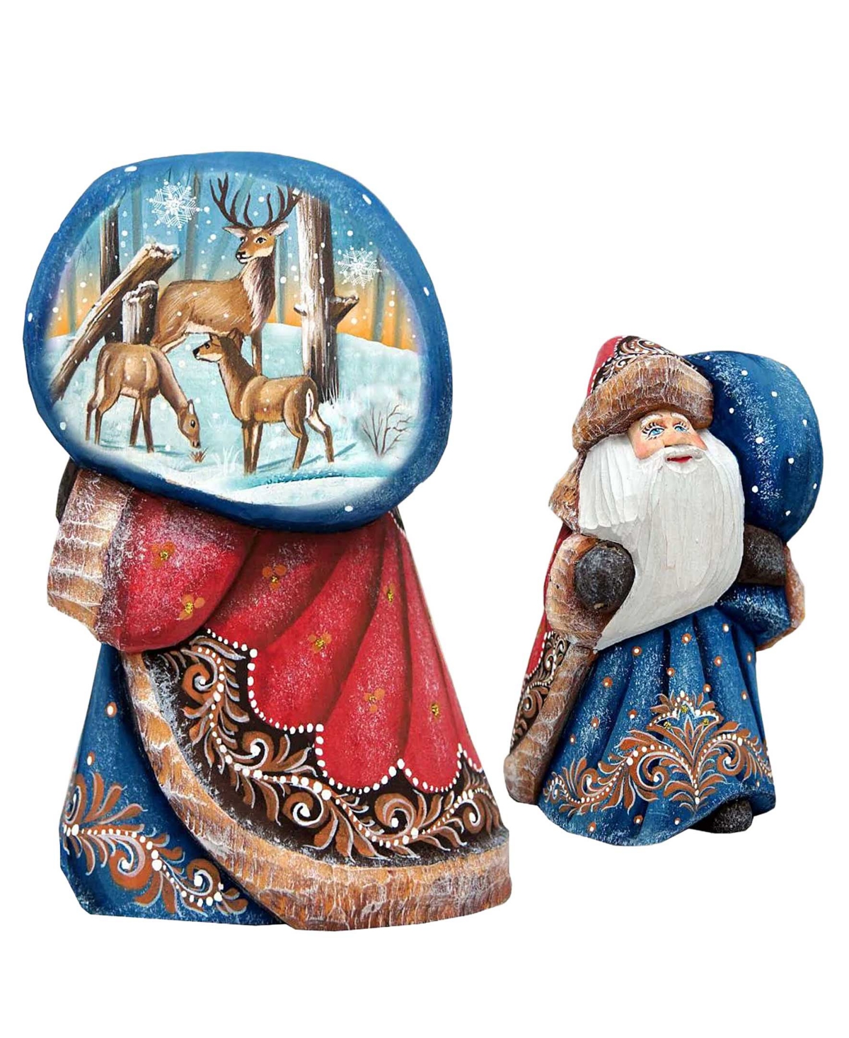 Click here for G.DeBrekht Woodcarved and Hand Painted Santa Reind... prices