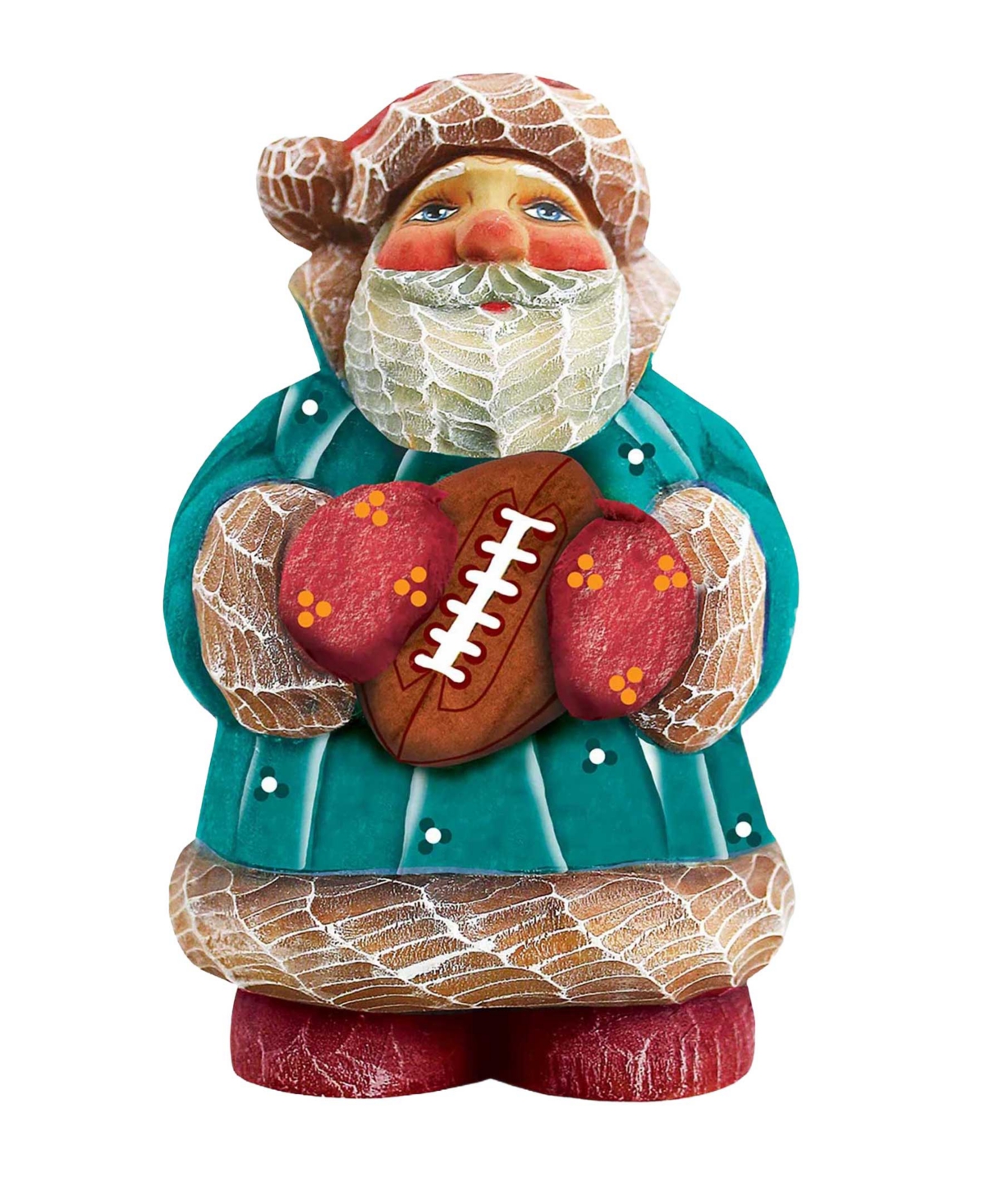 Click here for G.DeBrekht Football Santa Figurine - Multi prices