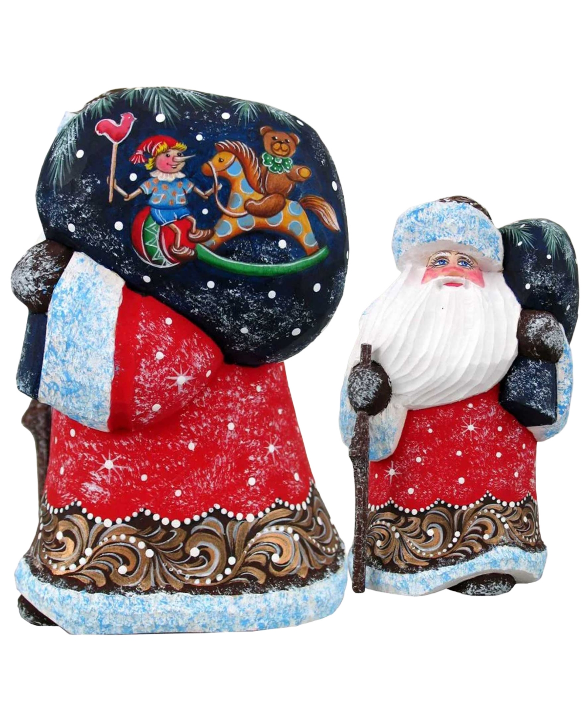 Click here for G.DeBrekht Woodcarved and Hand Painted Santa Rocki... prices