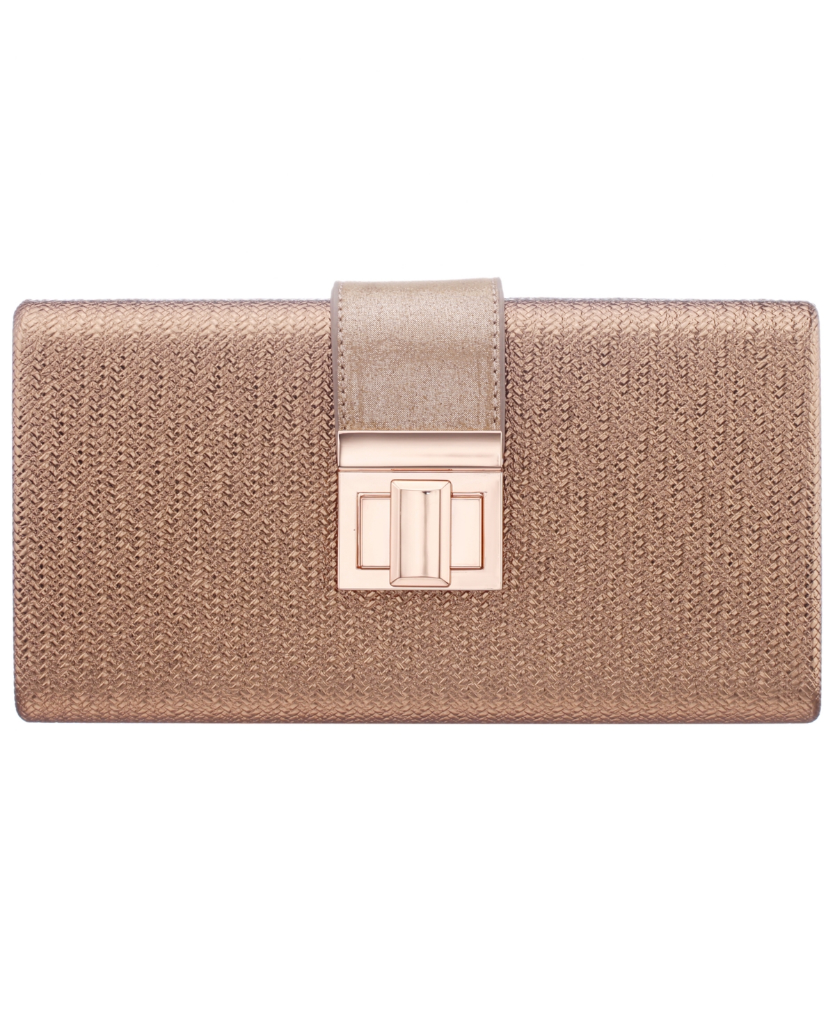 Click here for Nina Embossed Woven Turnlock Minaudiere Small Hand... prices