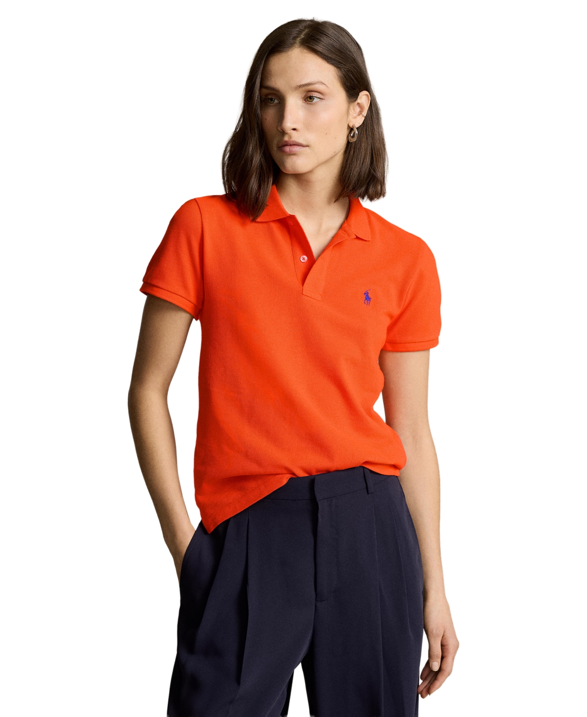 Click here for Polo Ralph Lauren Womens Classic-Fit Mesh Polo Shi... prices