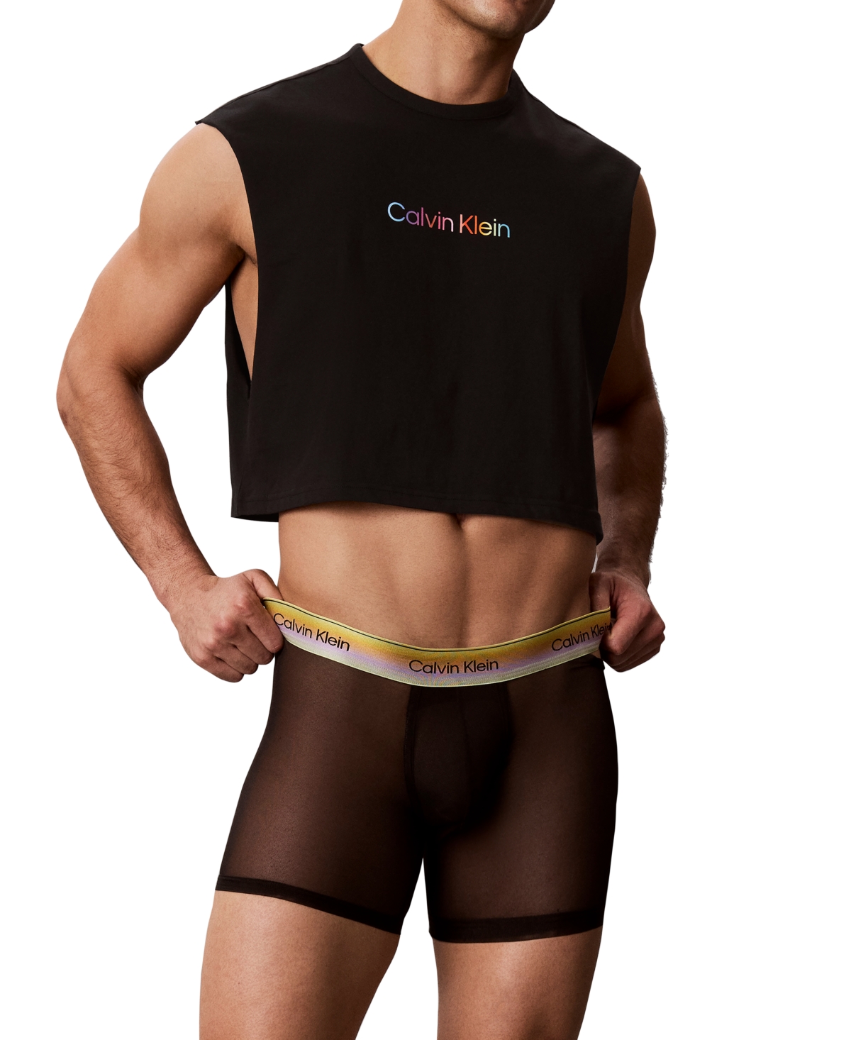 Click here for Calvin Klein Mens 1-Pack Pride Mesh Boxer Brief Un... prices