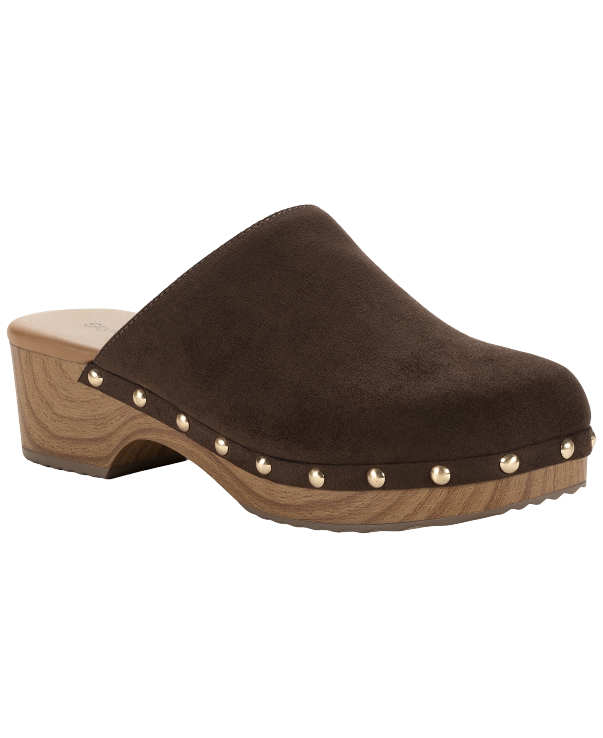 Click here for Style & Co Womens Dakotaa Studded Block Heel Clogs... prices