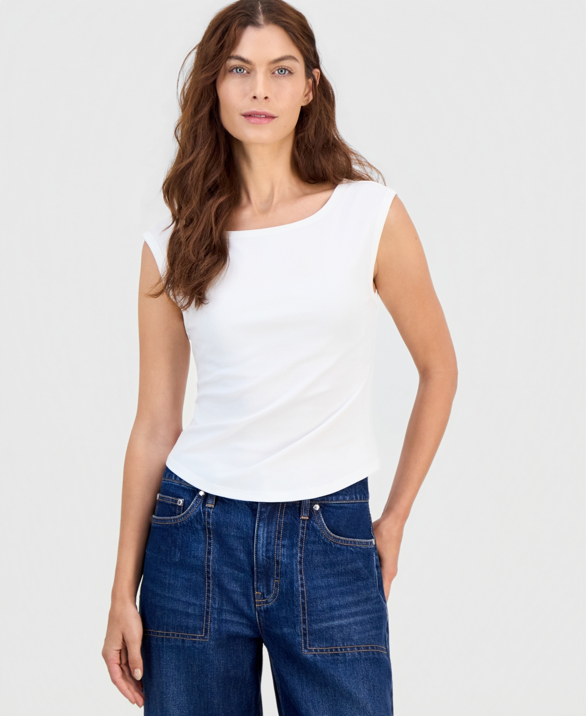 Click here for On 34th Womens Boat-Neck Ribbed Tank  Macys Exclus... prices