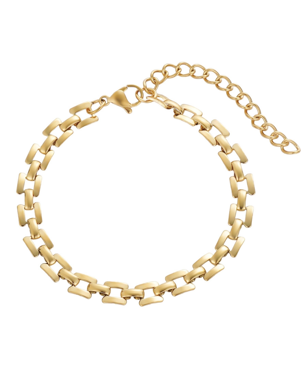 Click here for Adornia Tarnish Resistant Gold Grid Chain Bracelet... prices