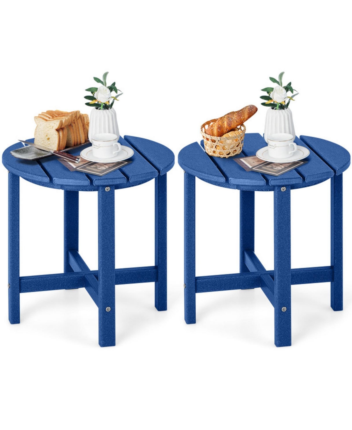 Click here for Gouun Set of 2 Outdoor 18 in Round Hdpe Adirondack... prices