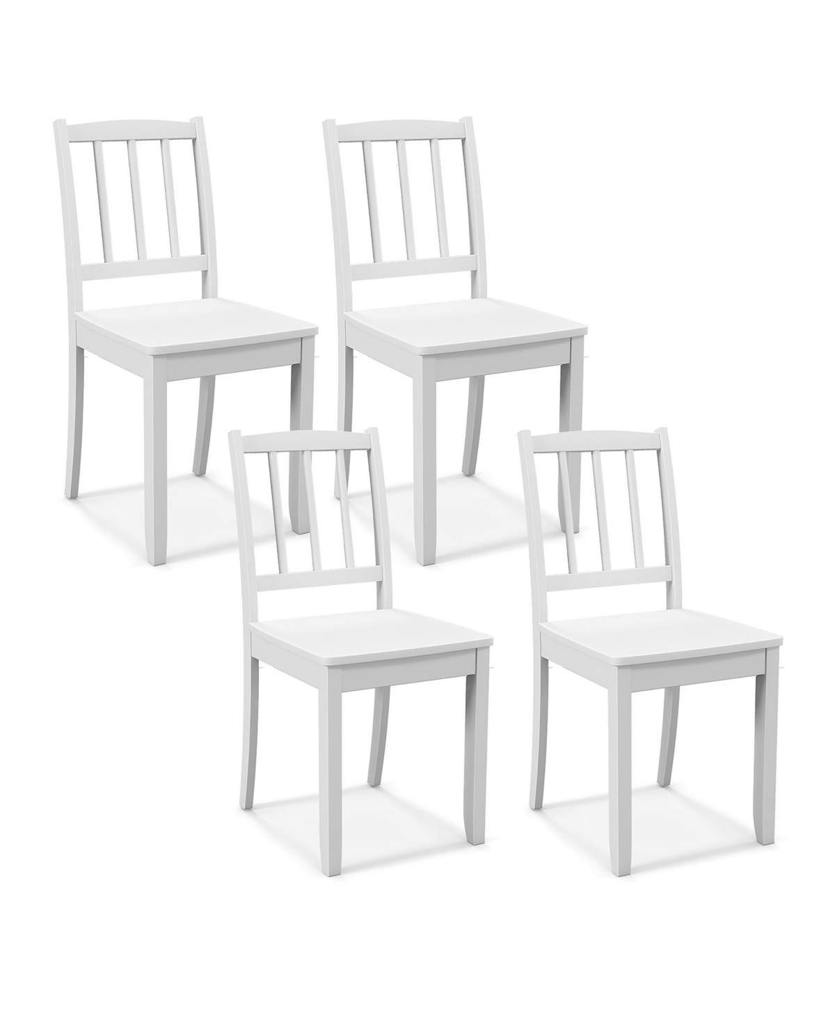 Click here for Gymax Wood Dining Chair Rubber Wood Legs Curved Ba... prices
