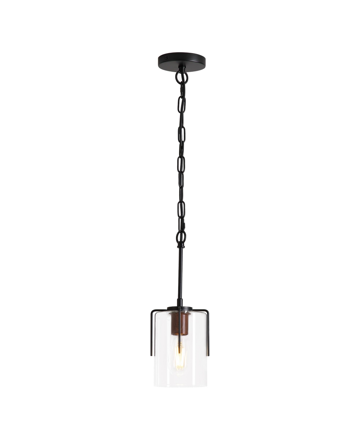 Click here for Midola Modern Industrial Pendant Light with Clear... prices