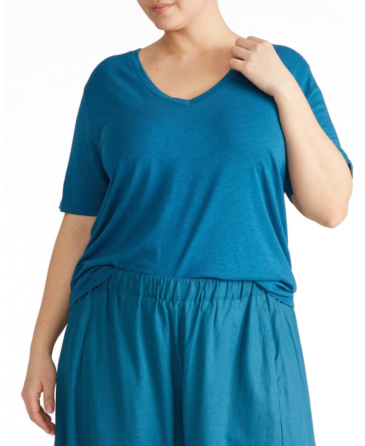 Click here for Universal Standard Plus Size Light-As-Air V Rex -... prices