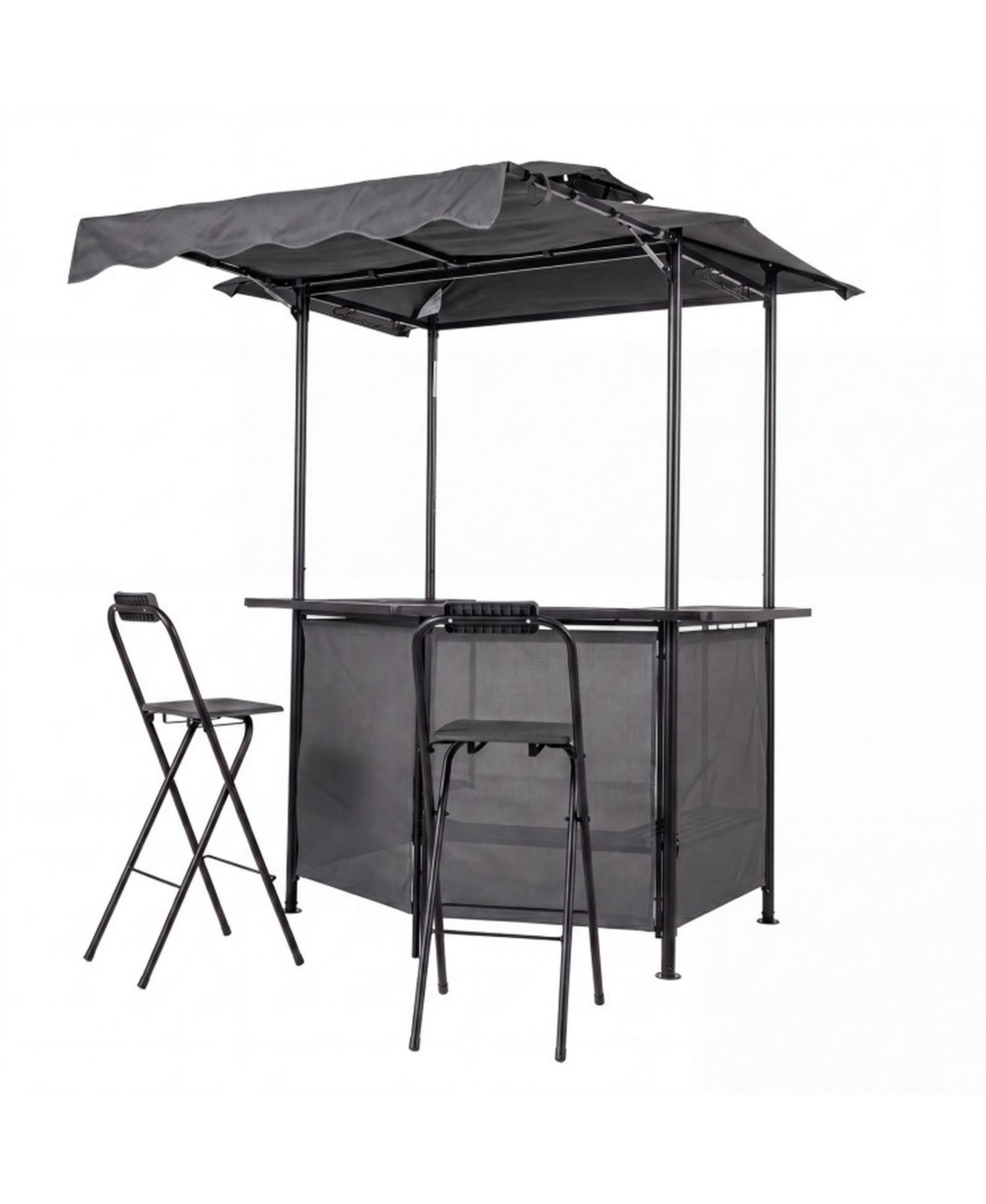 Click here for Gouun 3-Piece Patio Bar Set with Grill Gazebo and... prices