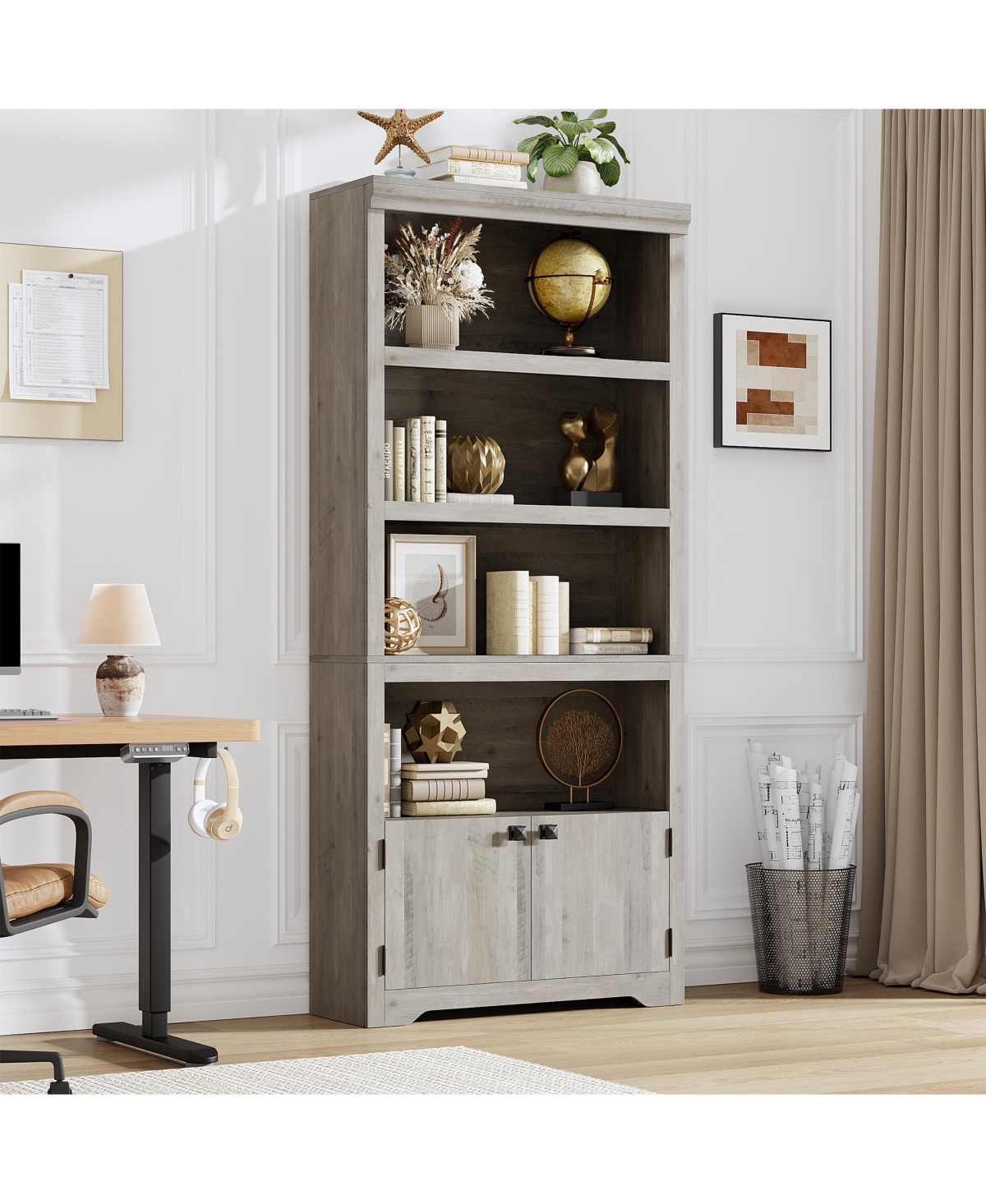Click here for homfan 5-Tier Modern Storage Cabinet with Doors an... prices