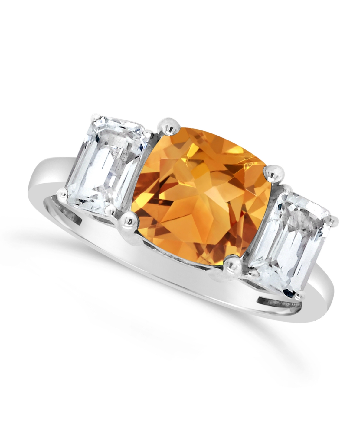 Click here for Gemstone and White Topaz (1-3/8 ct. t.w) Ring in S... prices