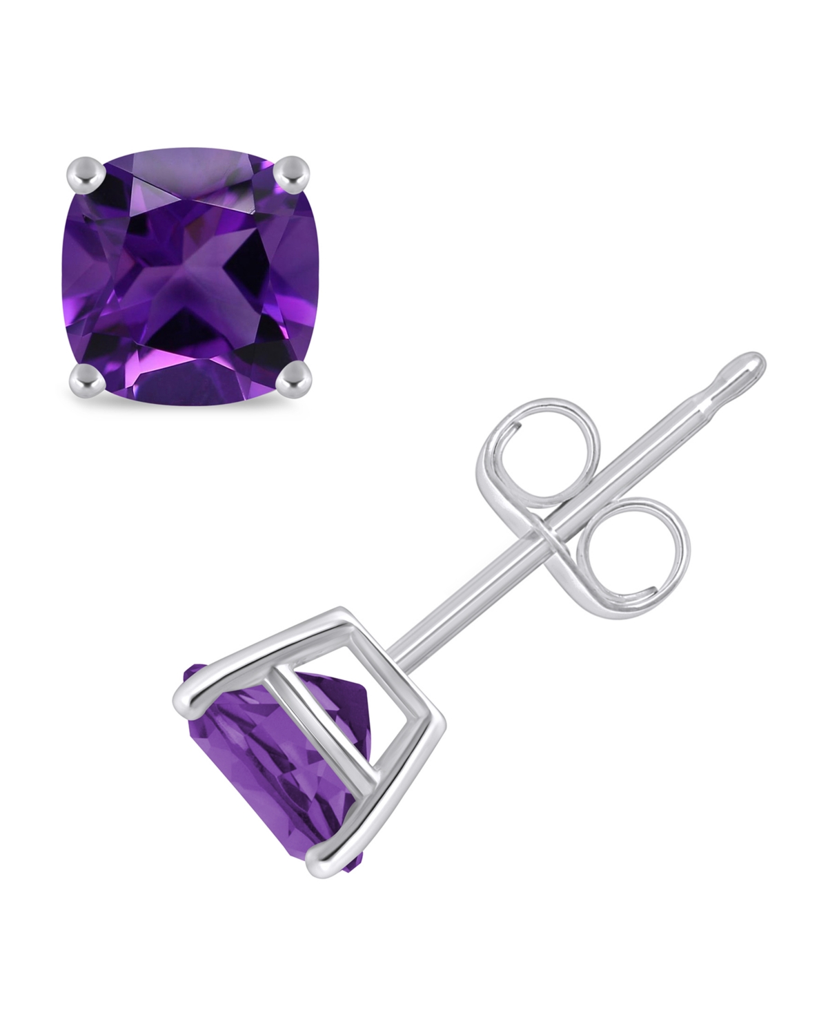 Click here for Gemstone Stud Earrings in Sterling Silver - Amethy... prices