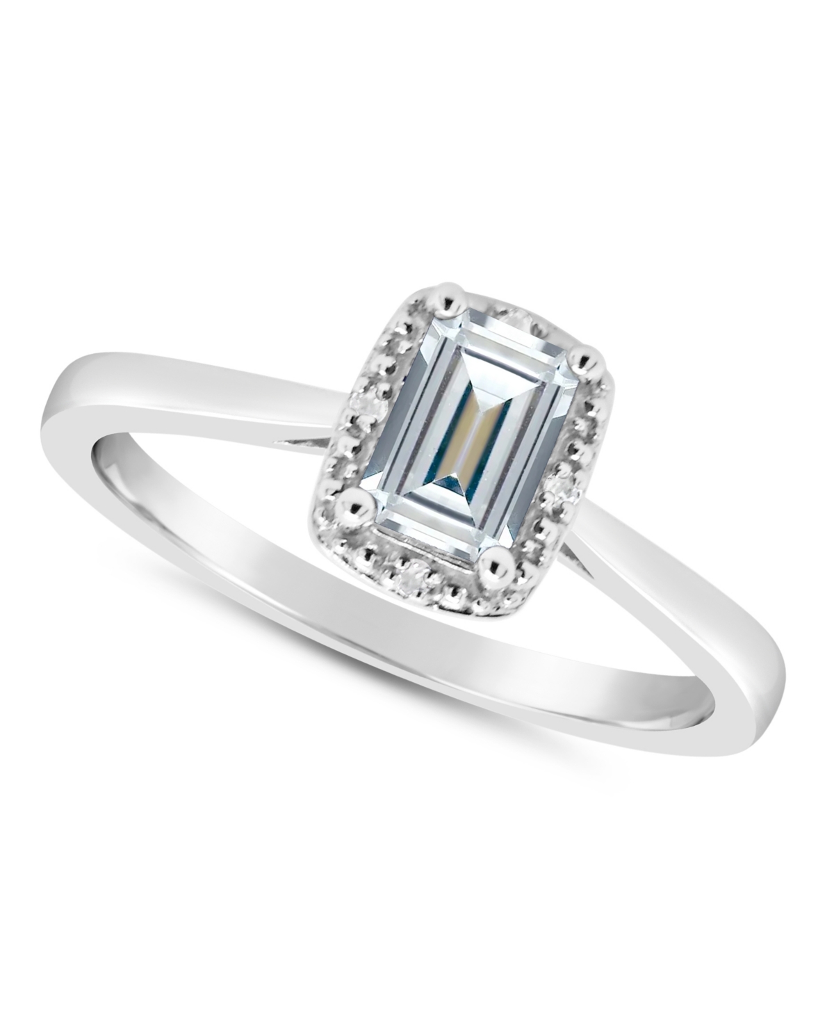 Click here for Gemstone and Diamond Accent Ring in Sterling Silve... prices