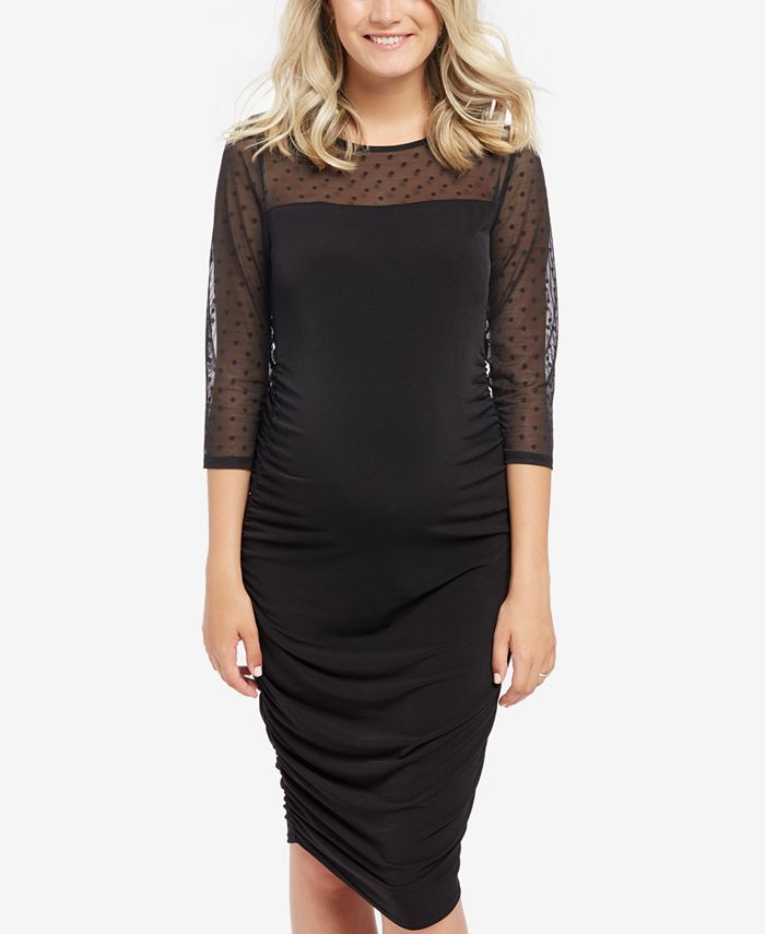 Motherhood Maternity Ruched Sheath Dress - Macy's