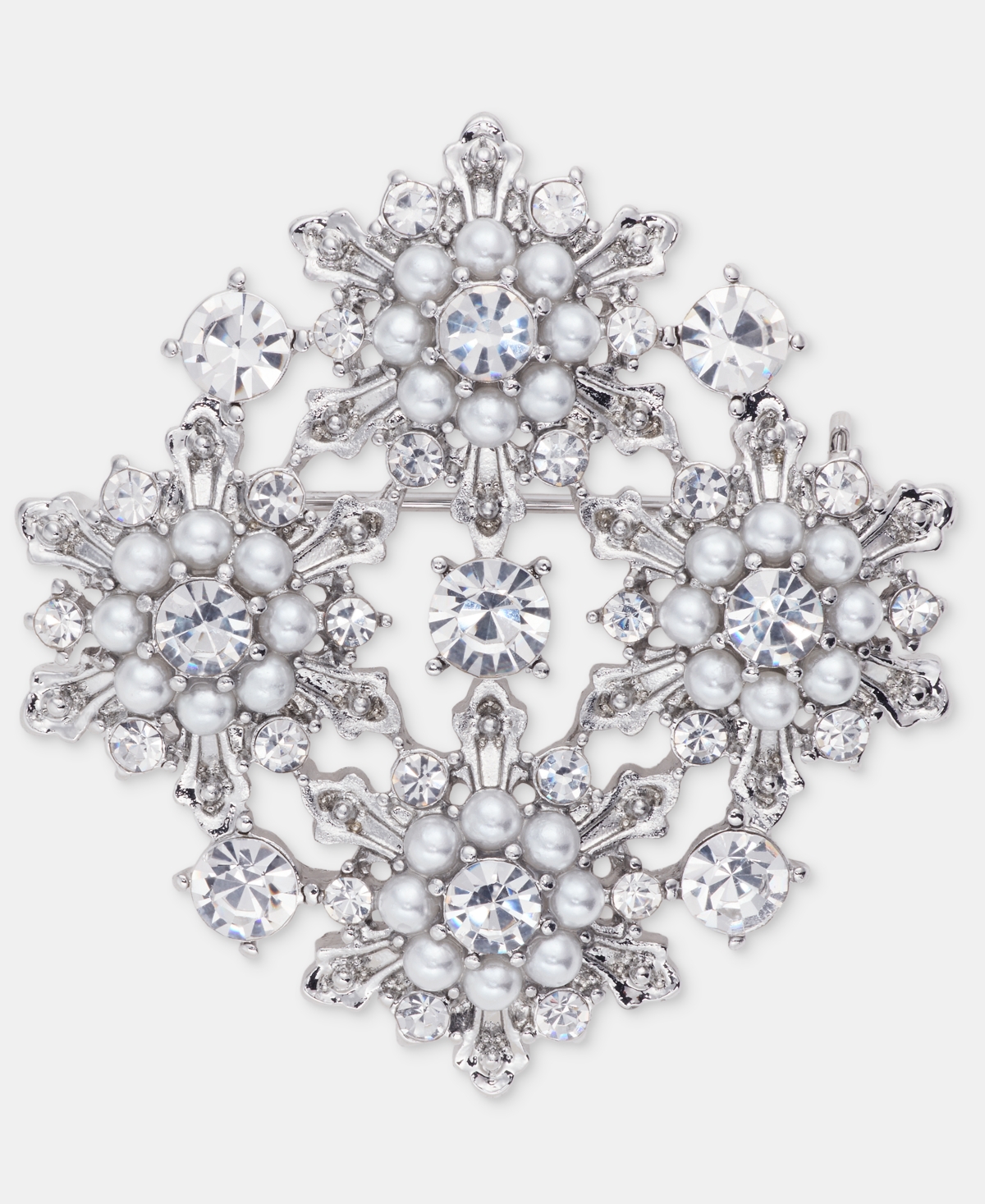 Click here for Holiday Lane Silver-Tone Snowflake Pin  Macys Excl... prices