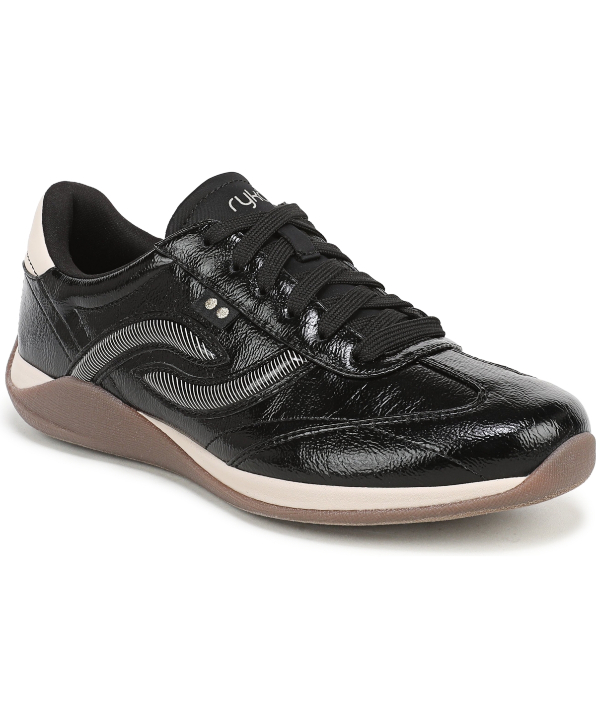 Click here for Ryka Womens Era Low Profile Lace Up Sneakers - Bla... prices