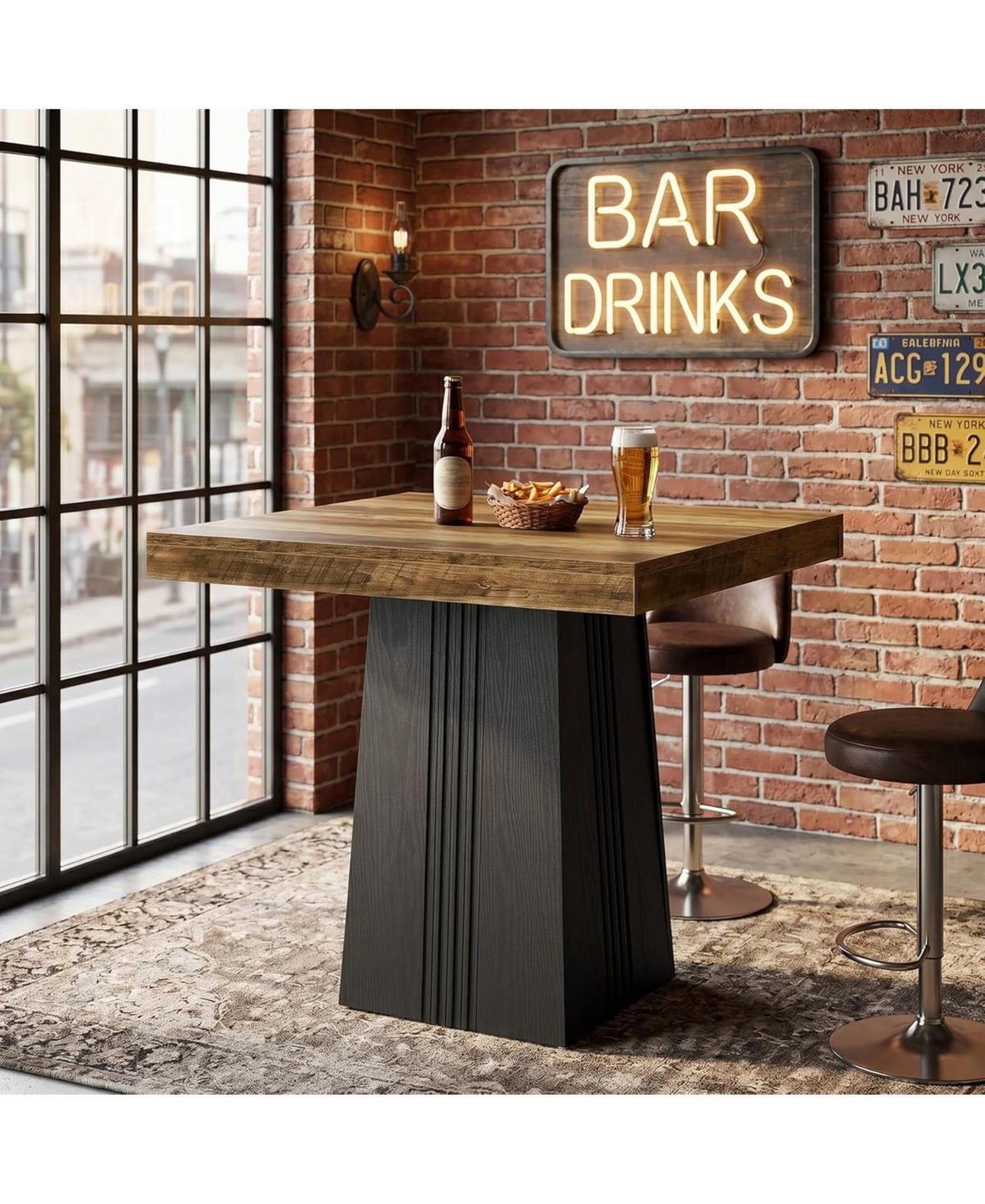 Click here for Tribesigns Square Bar Table  35.4 Inch Height Bist... prices