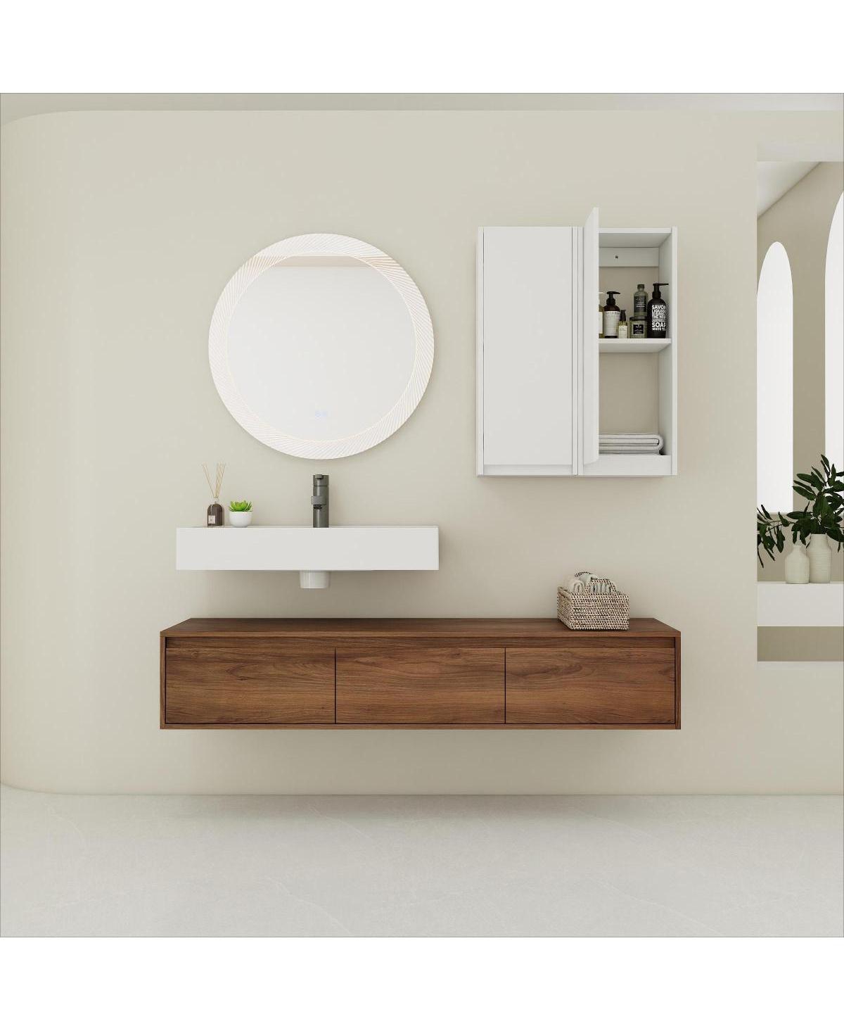 Click here for Sillysis Modern Floating Bathroom Vanity with Resi... prices