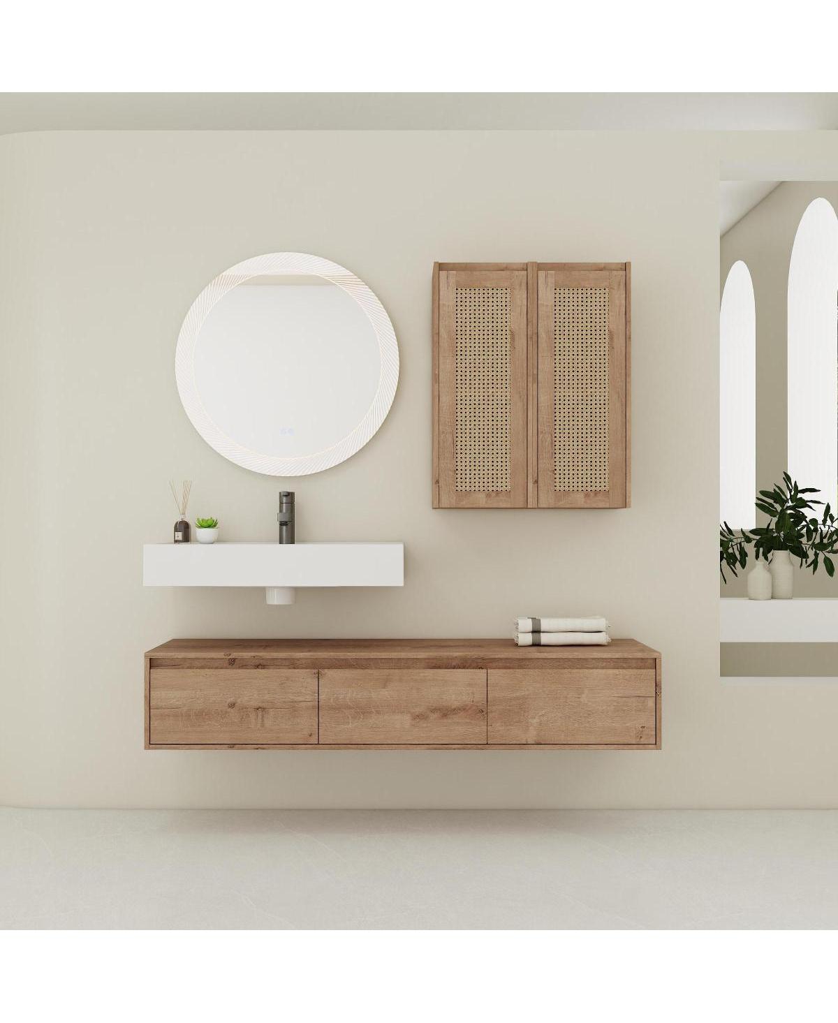 Click here for Sillysis Modern Floating Bathroom Vanity with Resi... prices