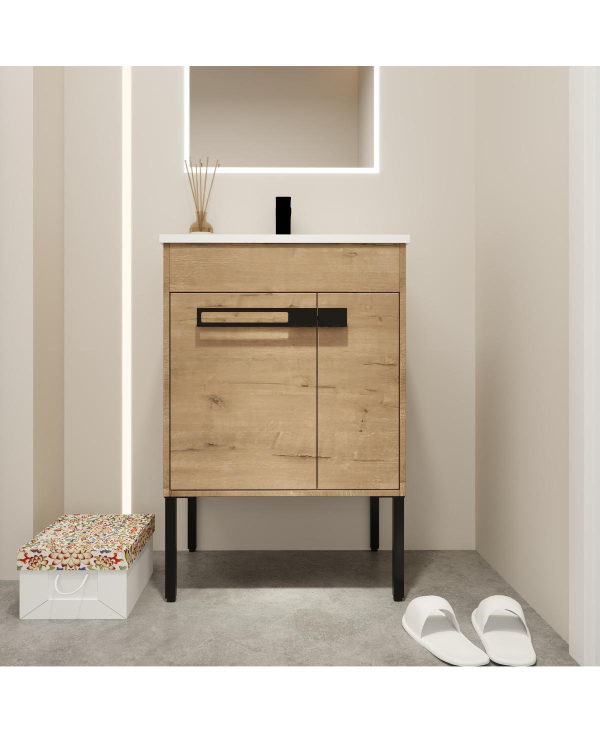 Click here for Sillysis Modern Bathroom Vanity with Ceramic Sink... prices