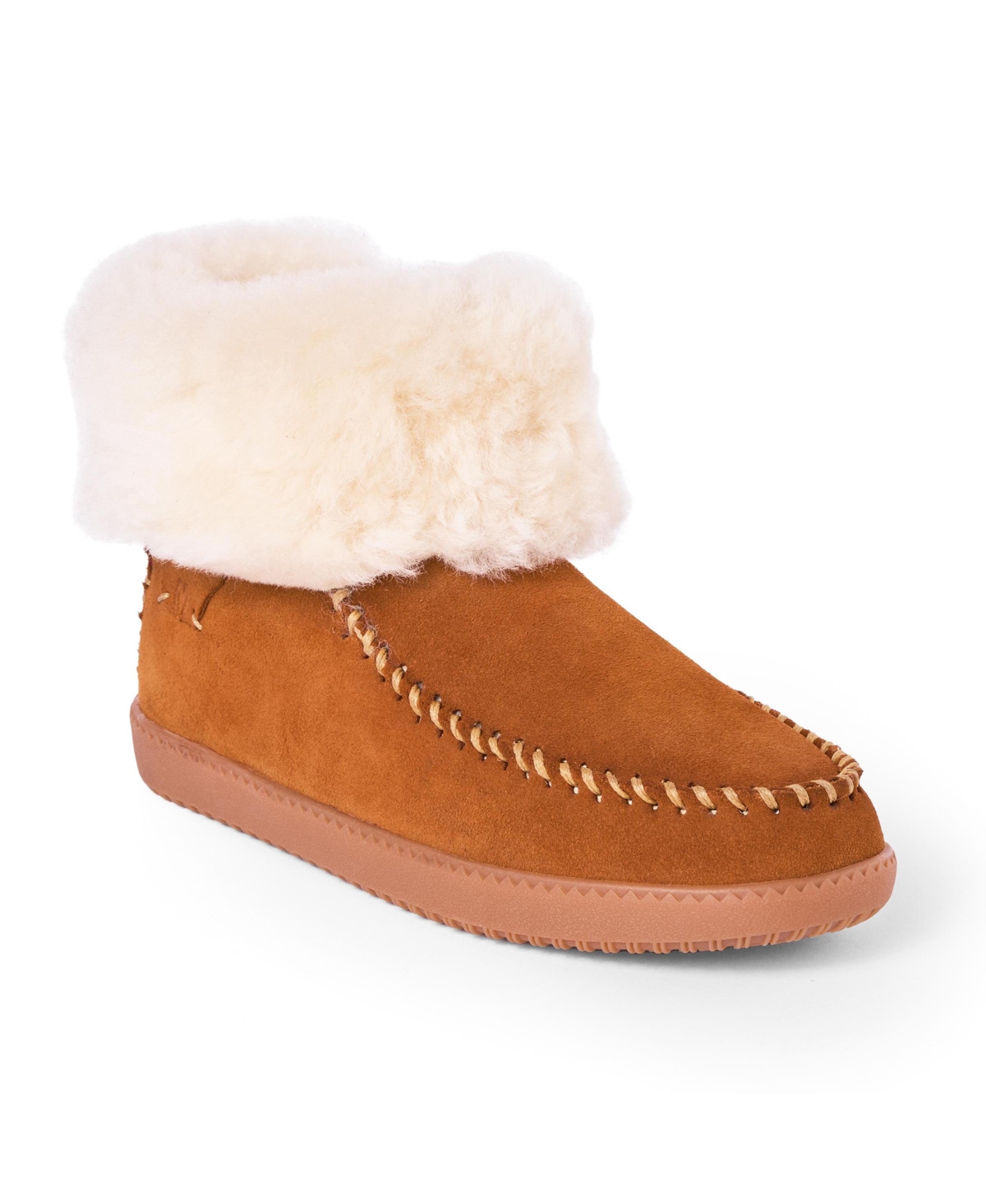 Click here for Minnetonka Womens Birch Suede Sheepskin Boots - Br... prices