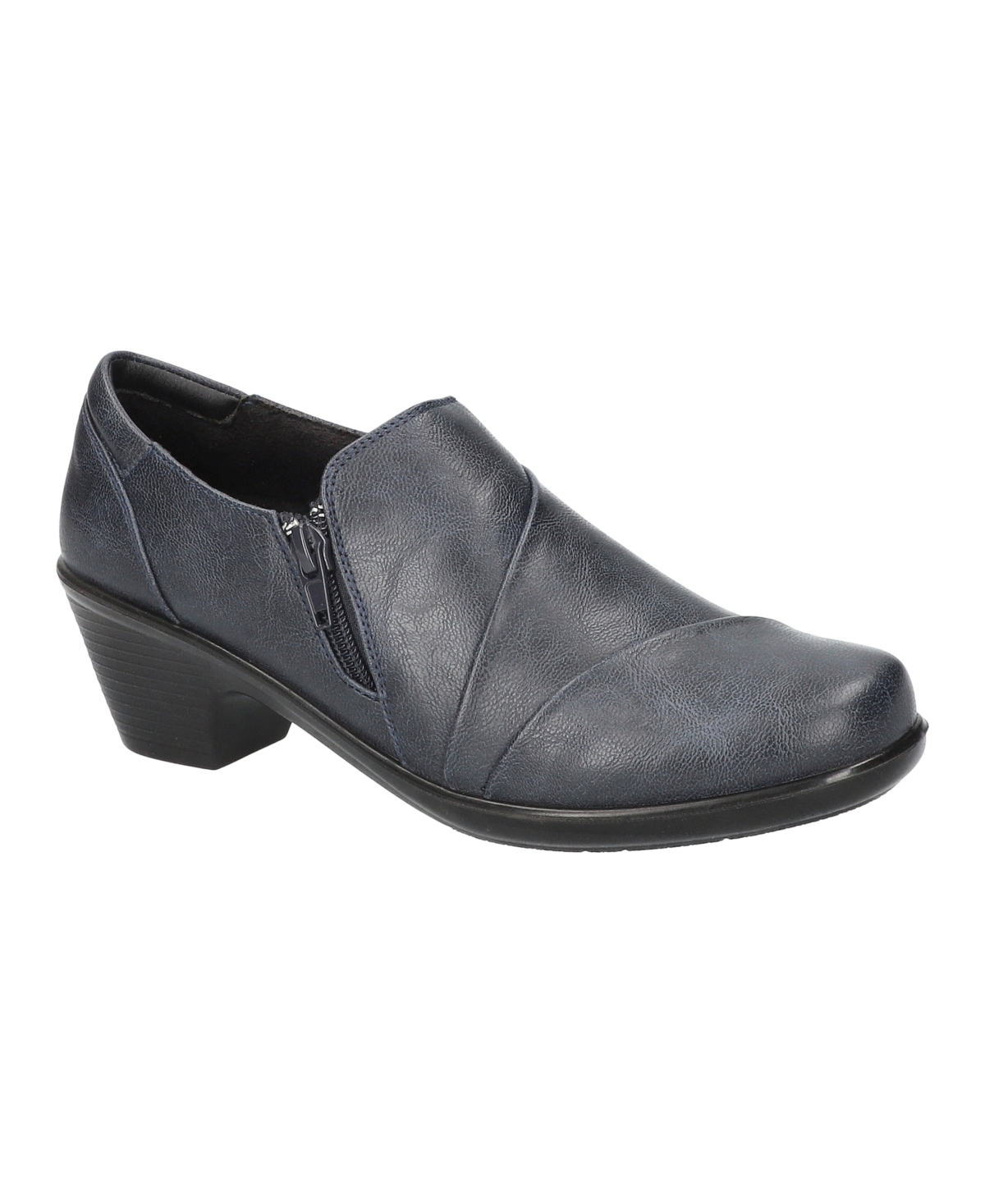 Click here for Easy Street Womens Rey Round Toe Shooties - Navy prices