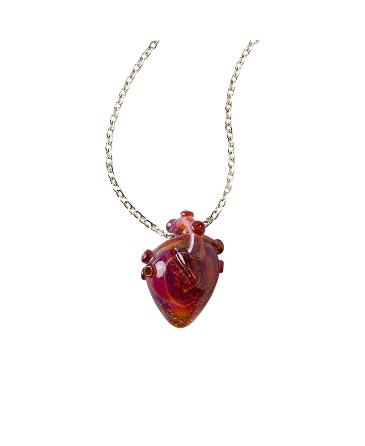 Click here for Uncommon Goods Anatomical Glass Heart Necklace - R... prices