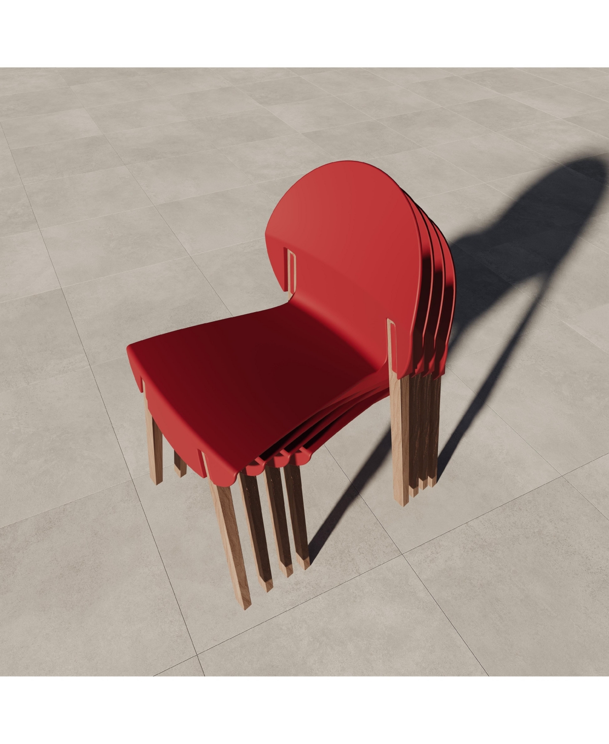Click here for Mondawe 4 Pack Crimson Chairs Oak Wood Legs and Pp... prices