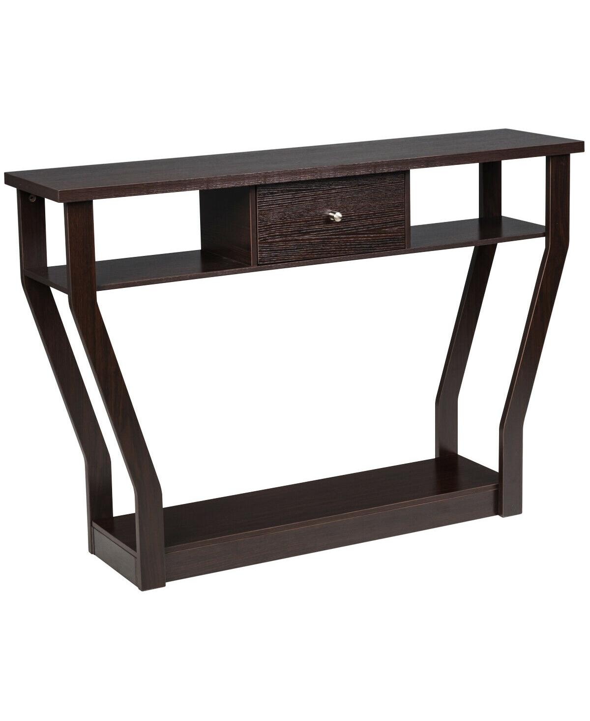 Click here for Gouun Slim Sofa Console Accent Table with Drawer a... prices