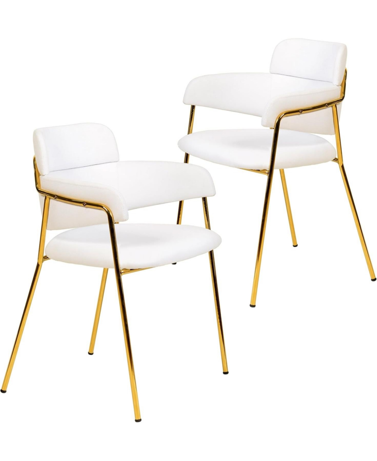 Click here for LeisureMod Axis Dining Chair Set of 2 Velvet Uphol... prices