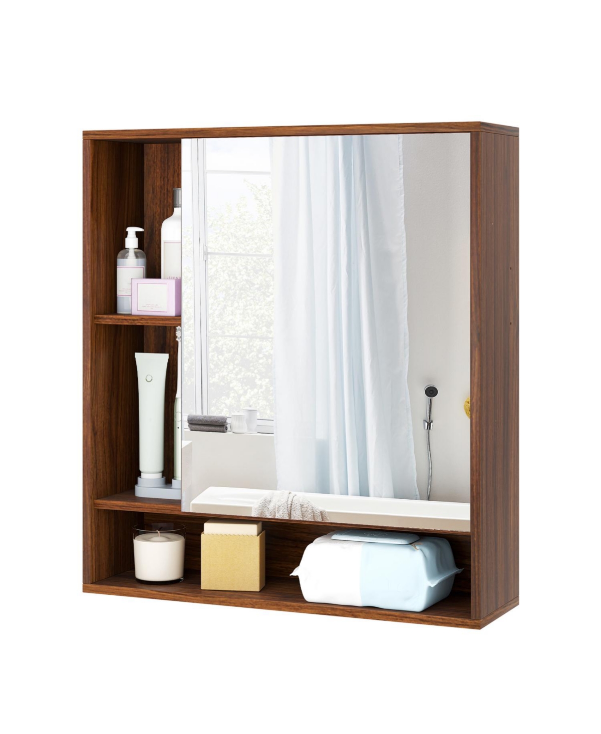 Click here for Volenca Wall-Mounted Bathroom Mirror Cabinet with... prices