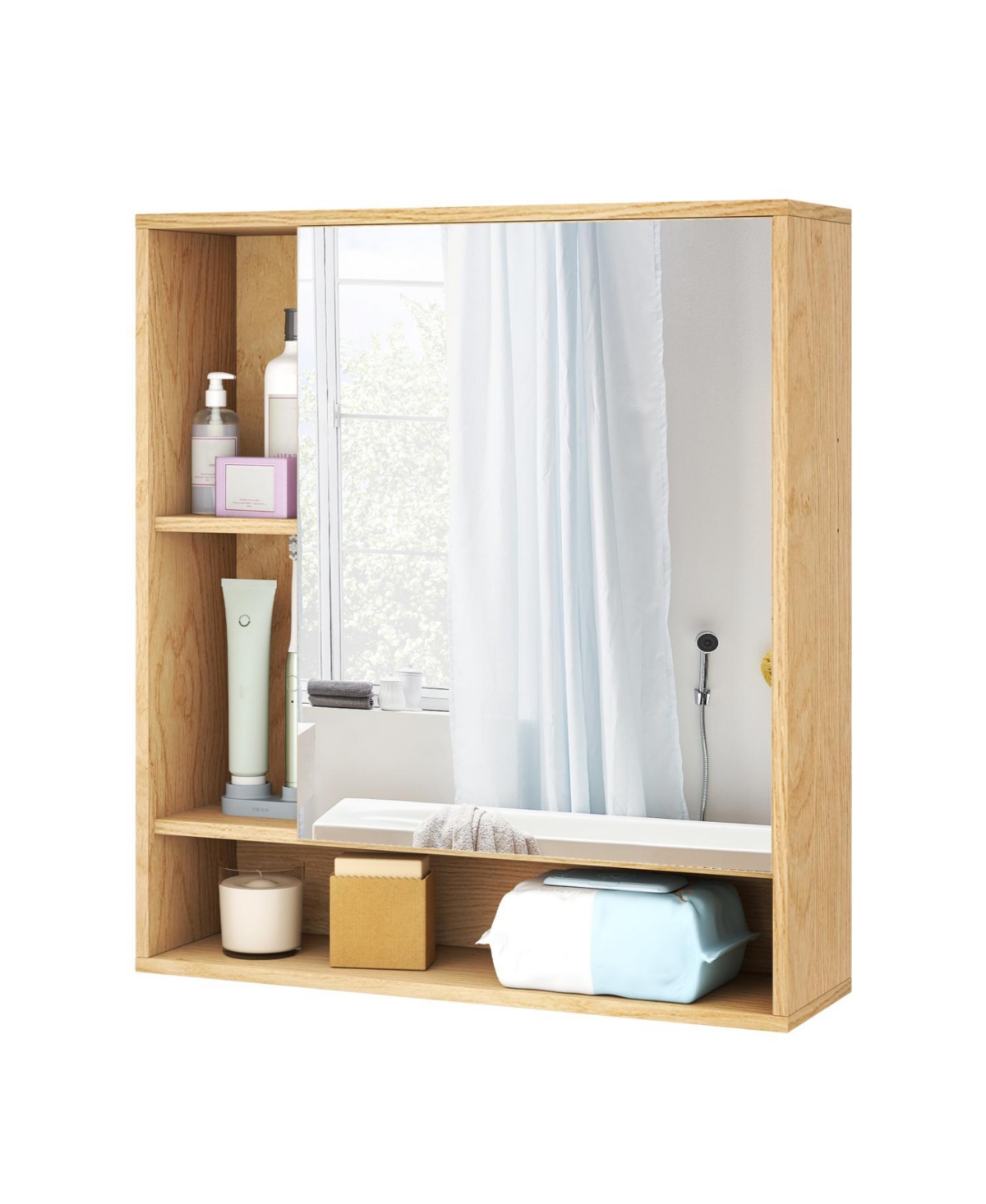 Click here for Volenca Wall-Mounted Bathroom Mirror Cabinet with... prices
