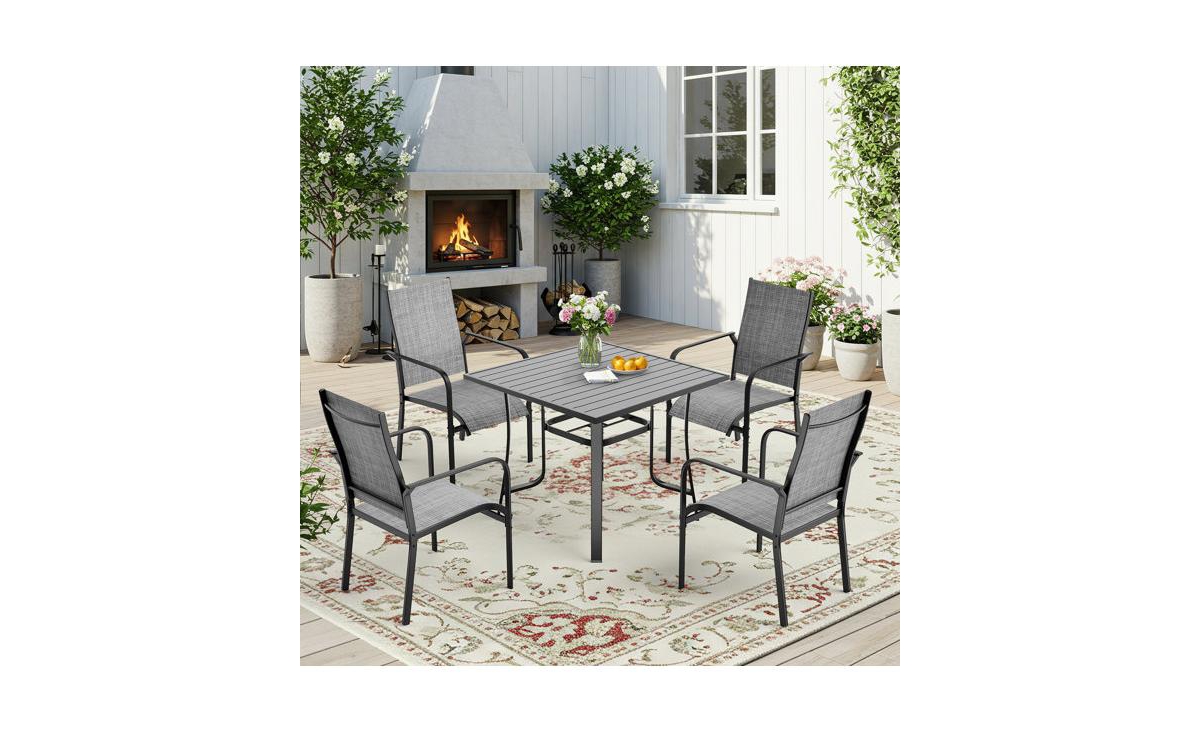 Click here for Erommy 5 Piece Patio Dining Set  Outdoor Dining Ta... prices