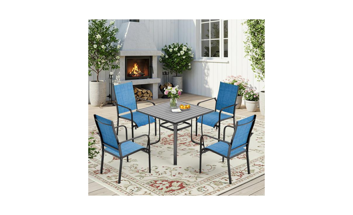 Click here for Erommy 5 Piece Patio Dining Set  Outdoor Dining Ta... prices