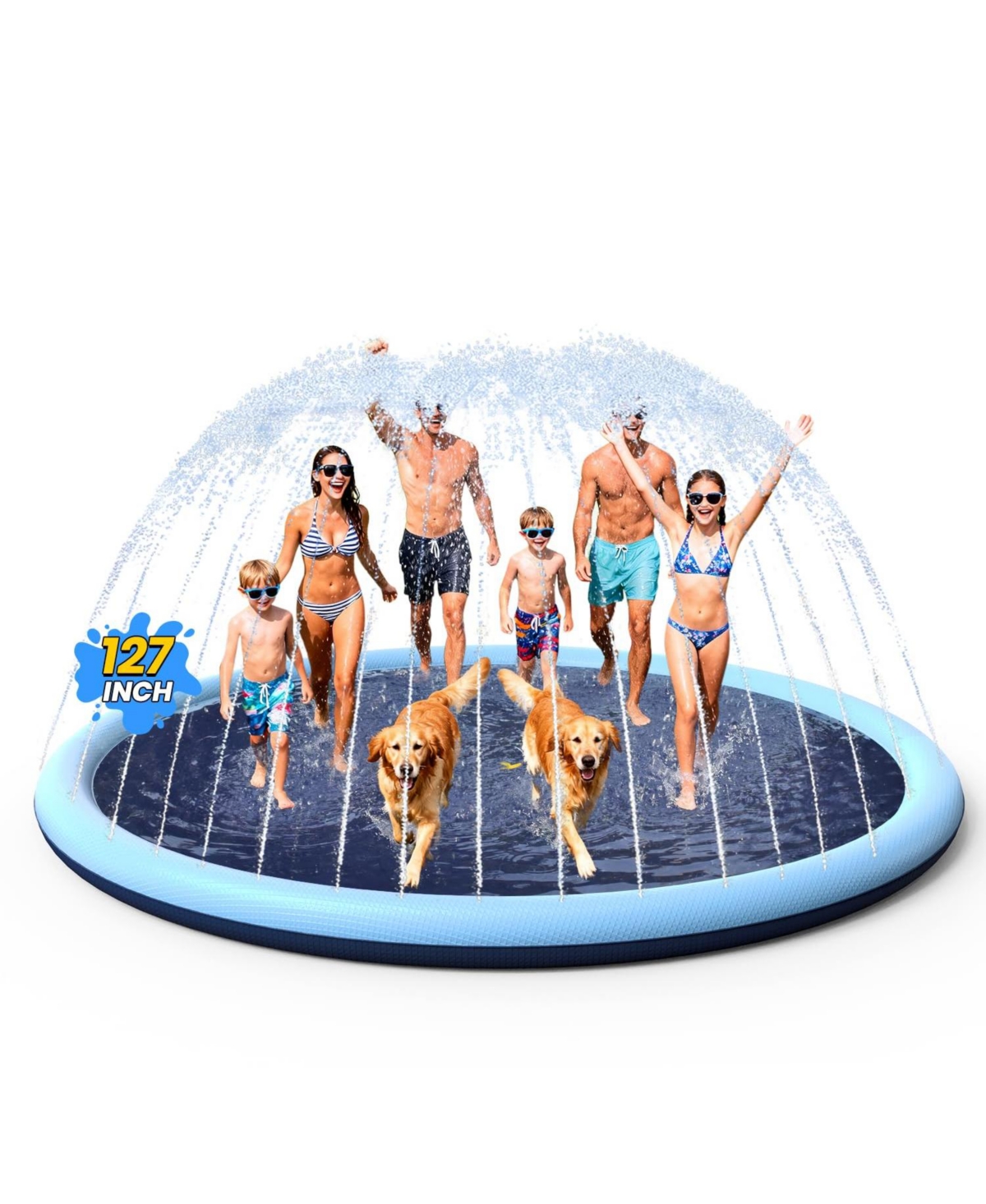 Click here for Aofar 127 Non-slip Splash Pad Sprinkler Pool Fount... prices