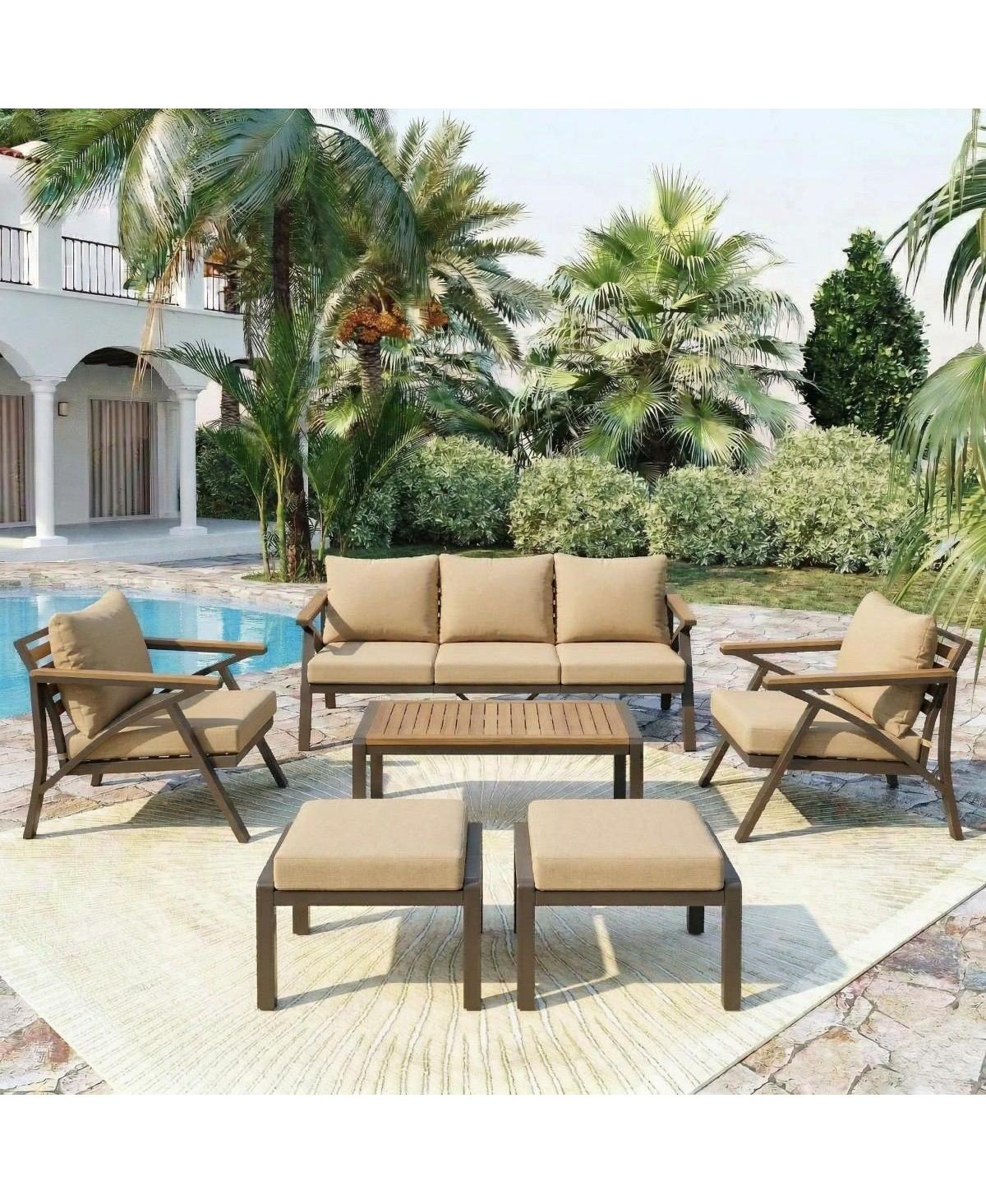 Click here for Asagikoiai 6-Piece Outdoor Patio Furniture Set  7-... prices