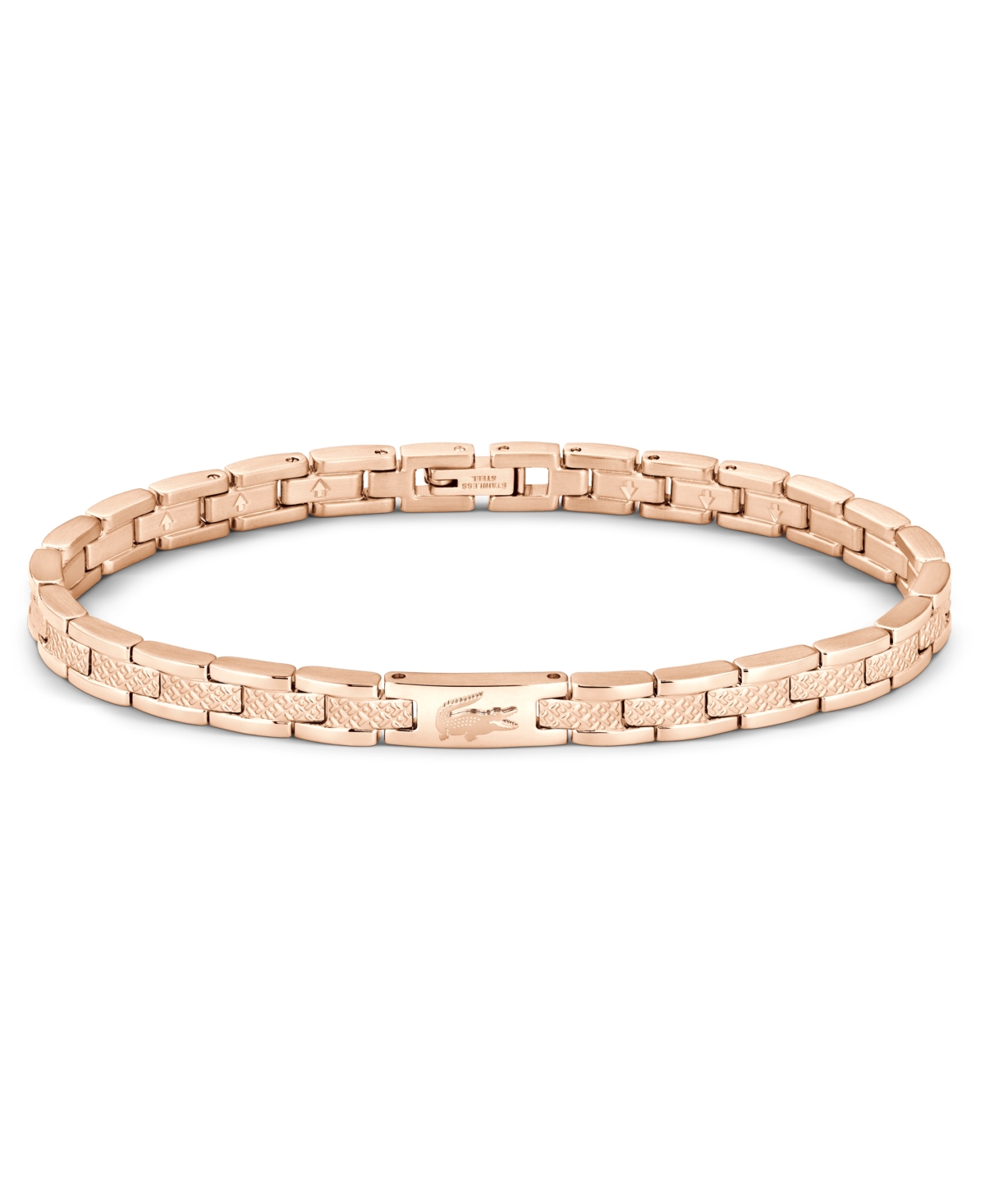 Click here for Lacoste Metropole H-Link Bracelet - Rose Gold prices