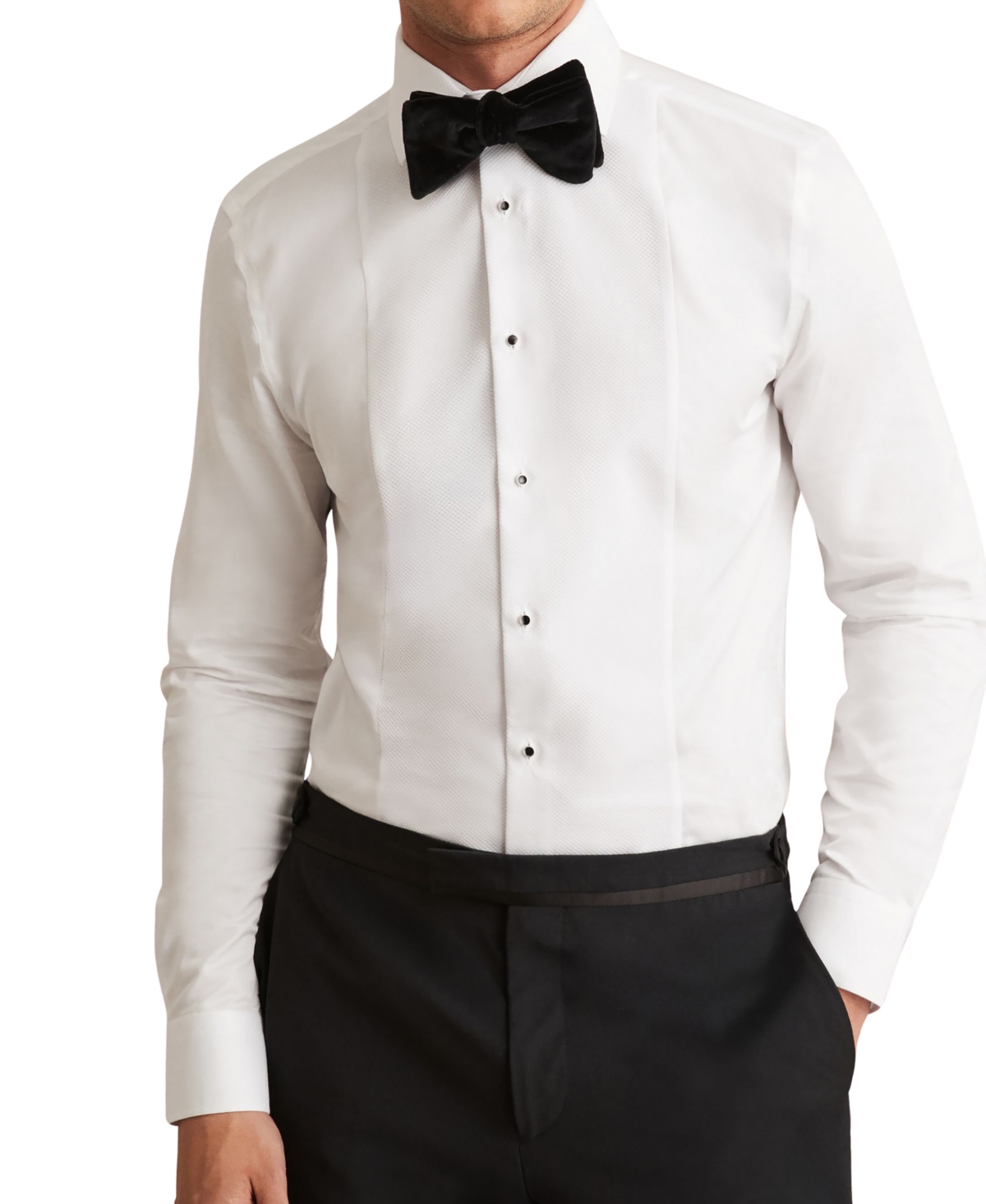 Reiss Mens Marcel Reg Cotton Dinner Reg Fit Shirt - White
