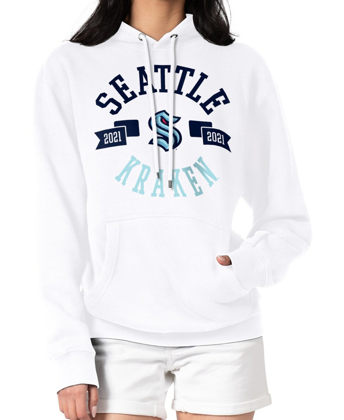 Click here for G-iii 4Her by Carl Banks Womens White Seattle Krak... prices