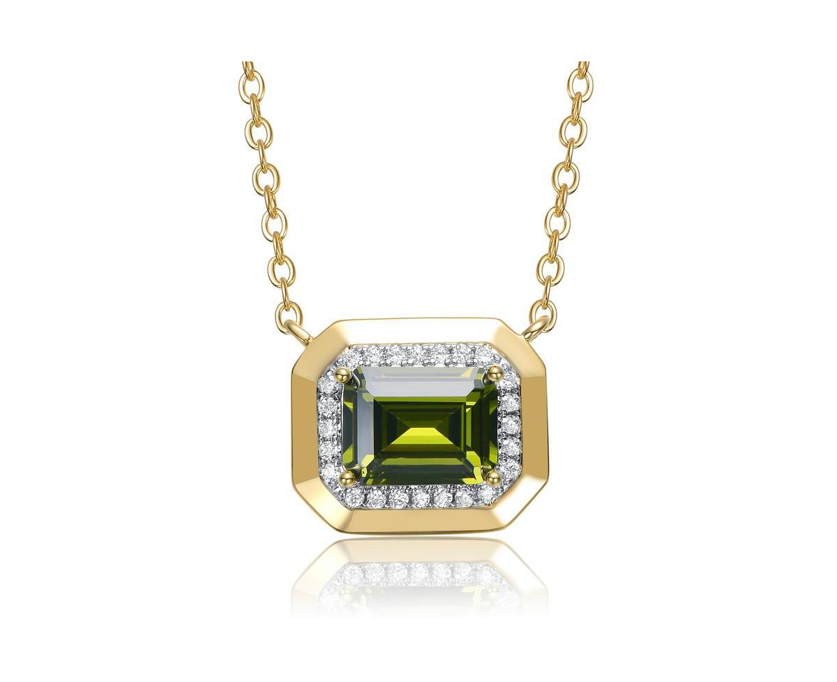 Click here for Genevive Radiant 14K Gold Plated Cubic Zirconia Ha... prices
