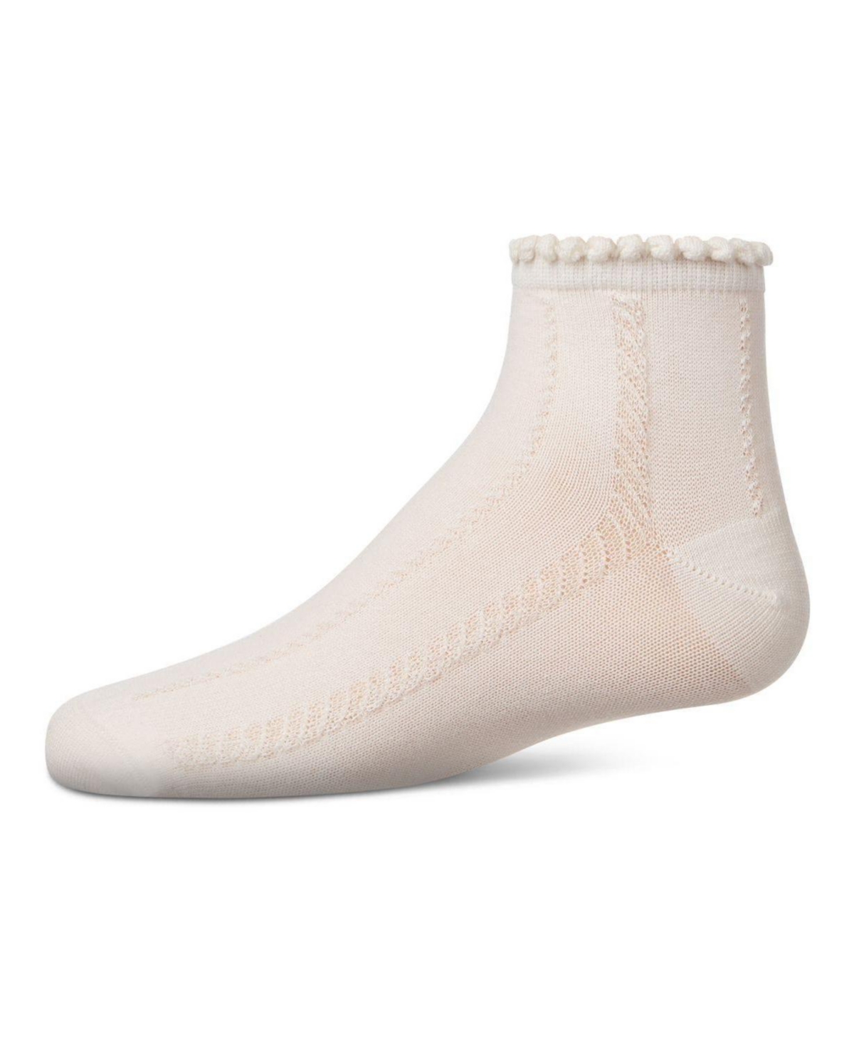 Click here for MeMoi Baby Rope Stitch Anklet Socks - Winter white prices