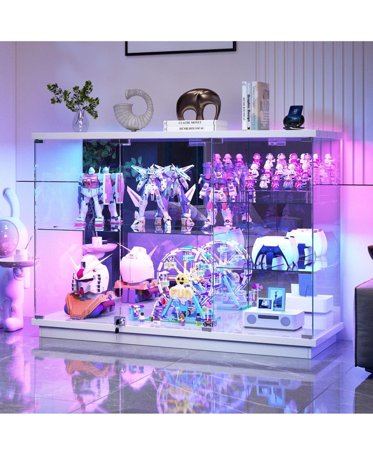 Click here for Vlsrka Rgb Glass Display Cabinet with Human Body S... prices