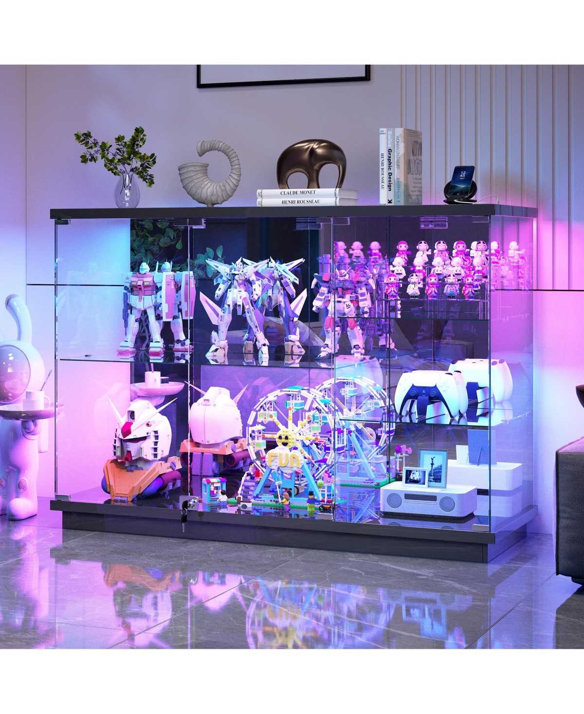 Click here for Vlsrka Rgb Glass Display Cabinet with Human Body S... prices