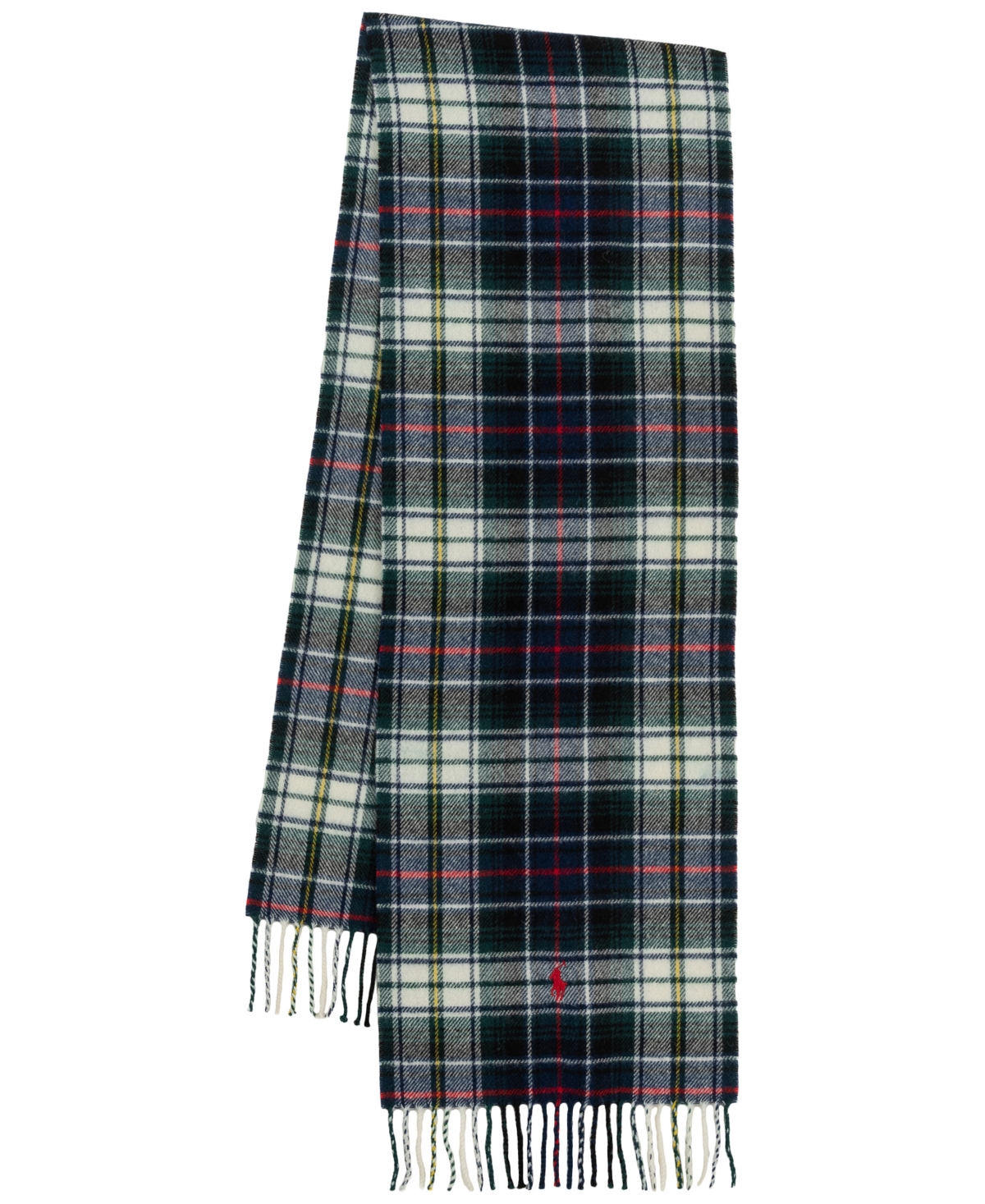Click here for Polo Ralph Lauren Mens Woolen Plaid Scarf - cream... prices
