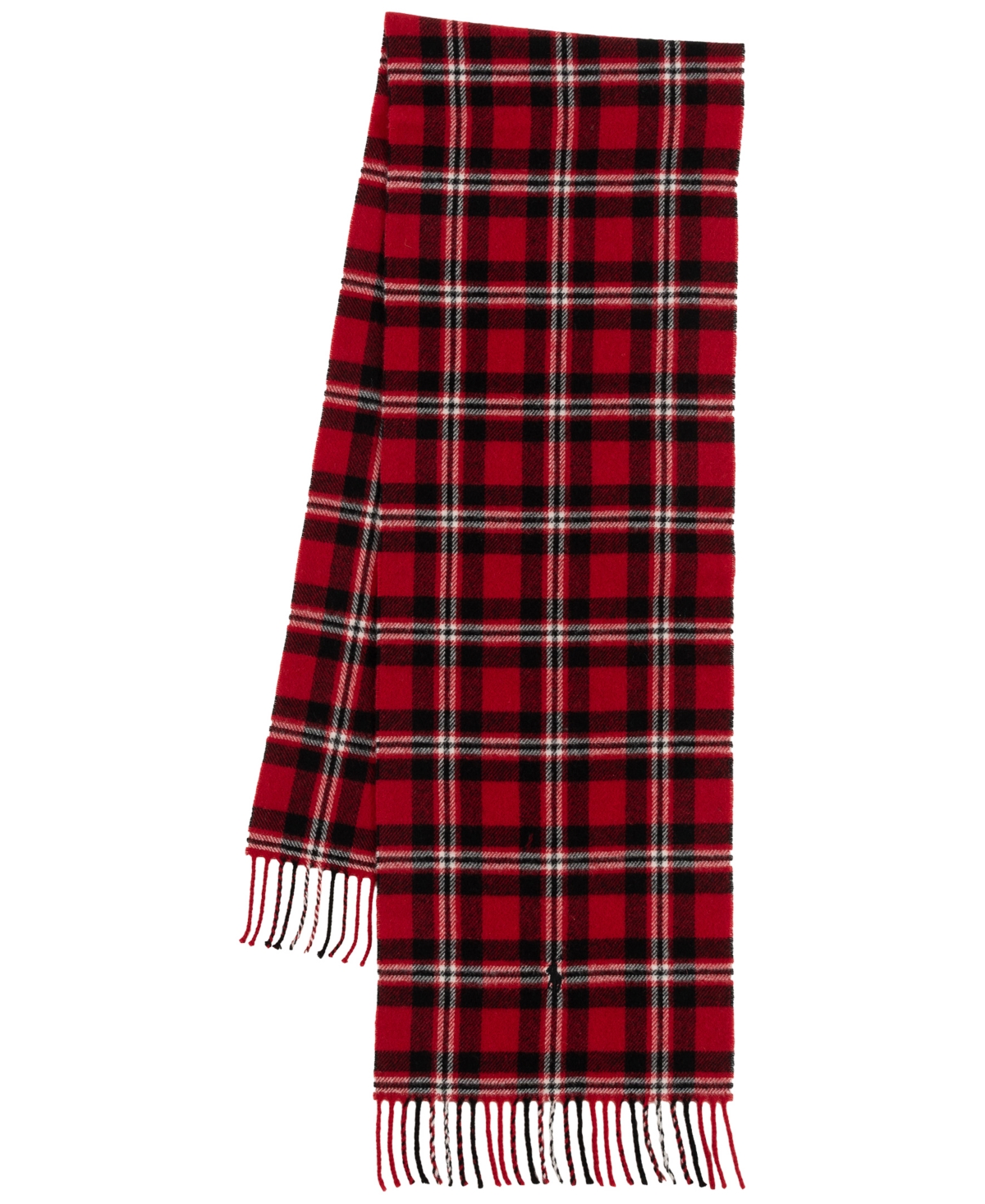 Click here for Polo Ralph Lauren Mens Woolen Plaid Scarf - red/bl... prices